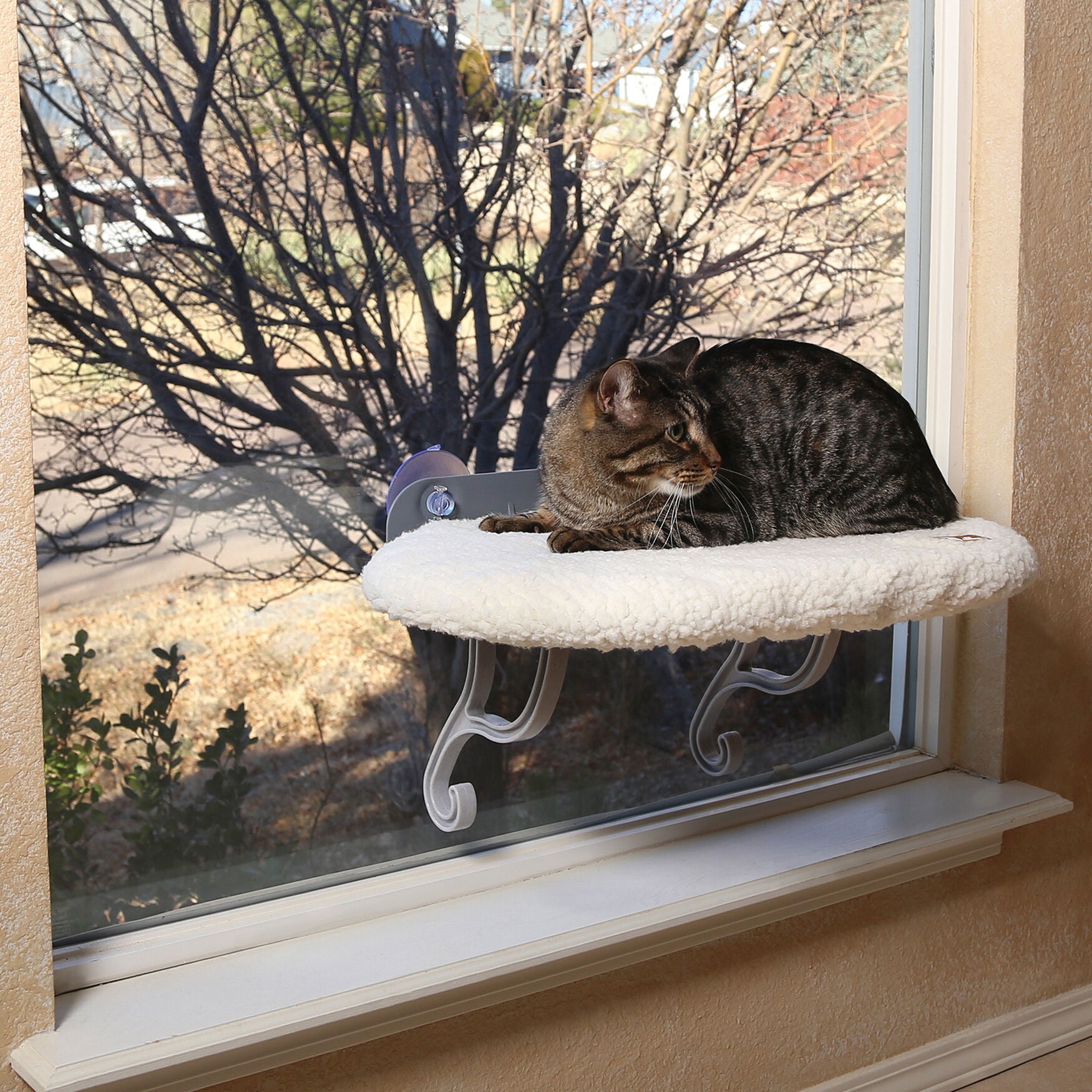 Universal Mount Kitty Cat Window Sill Fleece, 4434030 | King Size