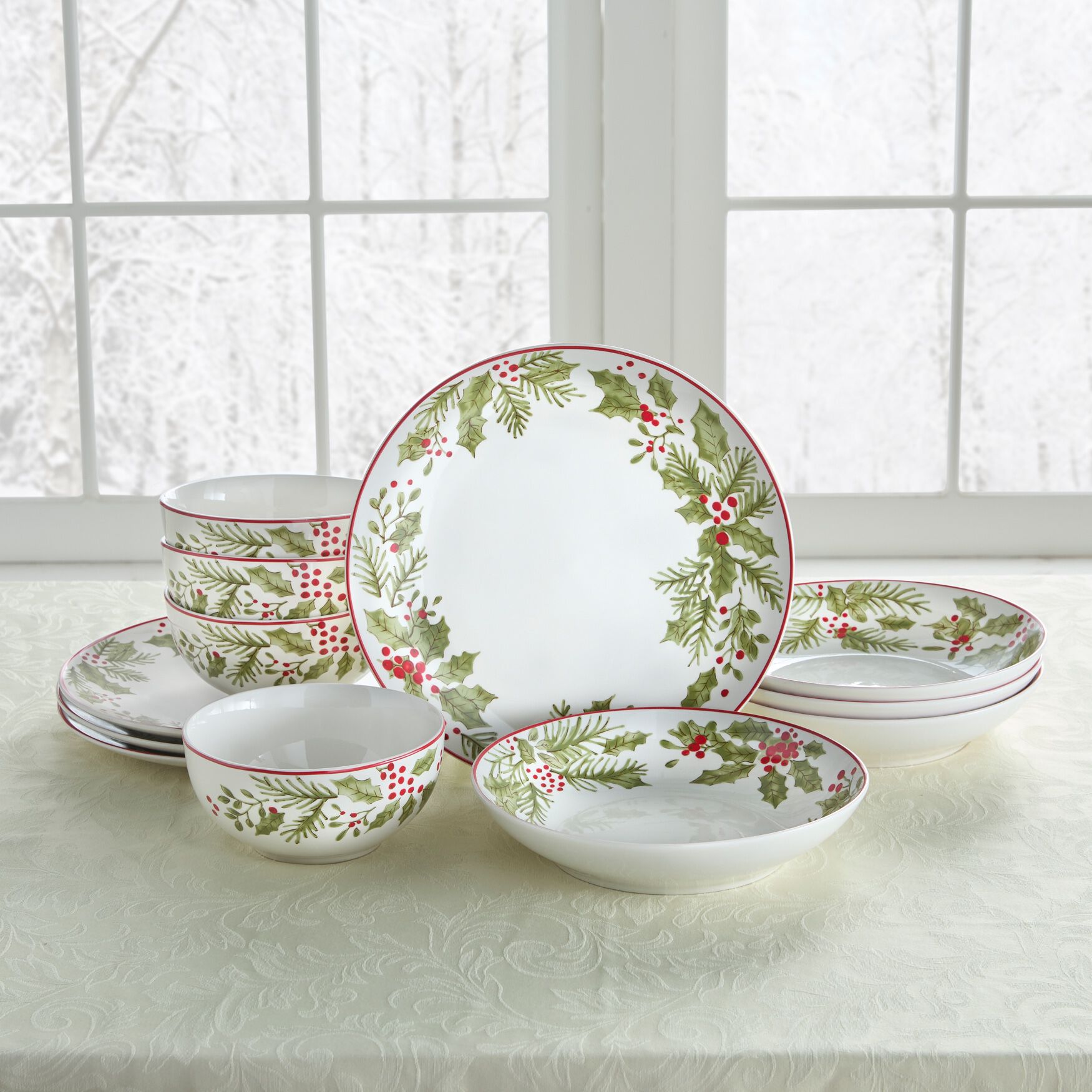 12-pc. Festive Berry Dinnerware Set | King Size
