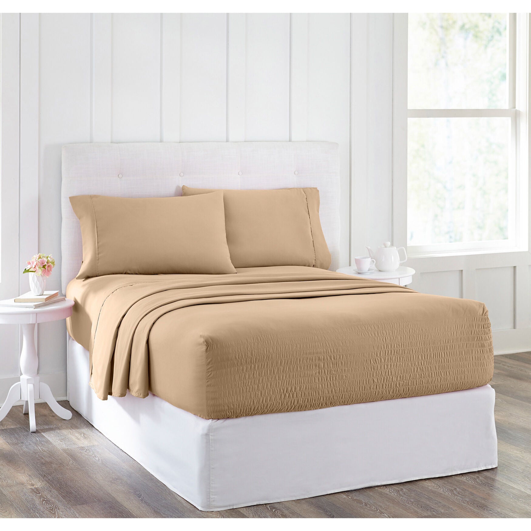 Cooling COOLMAX® Bed Sheets for Better Sleep, Tan | King Size
