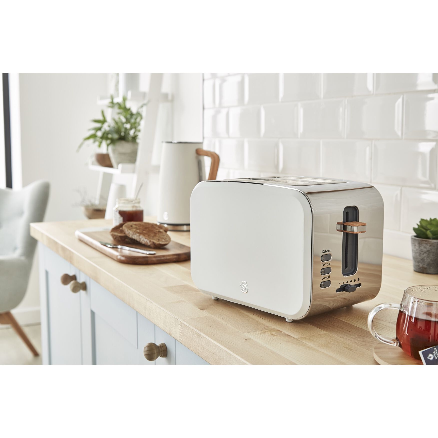 Nordic 2 Slice Toaster - White | King Size