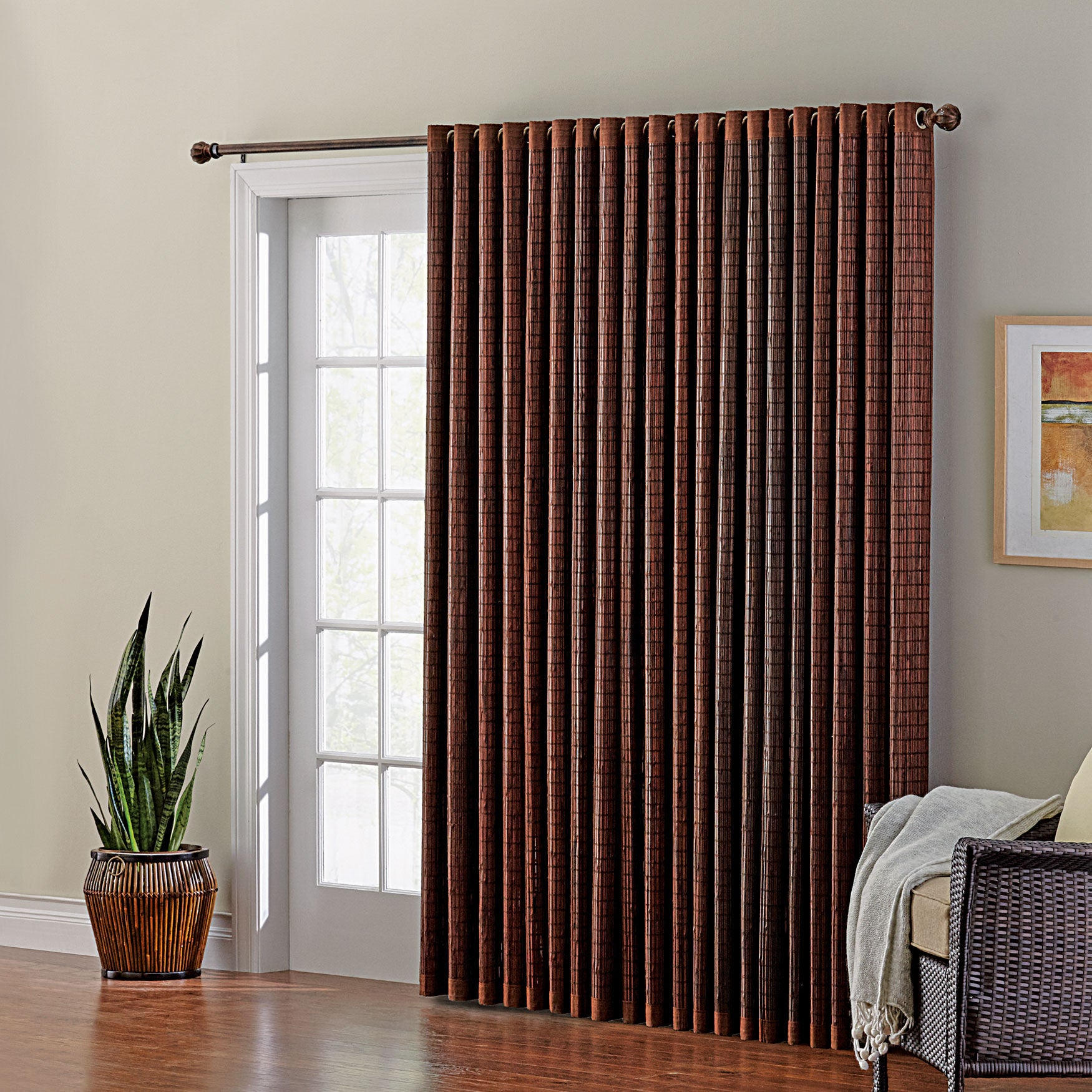 Bamboo curtain panels store
