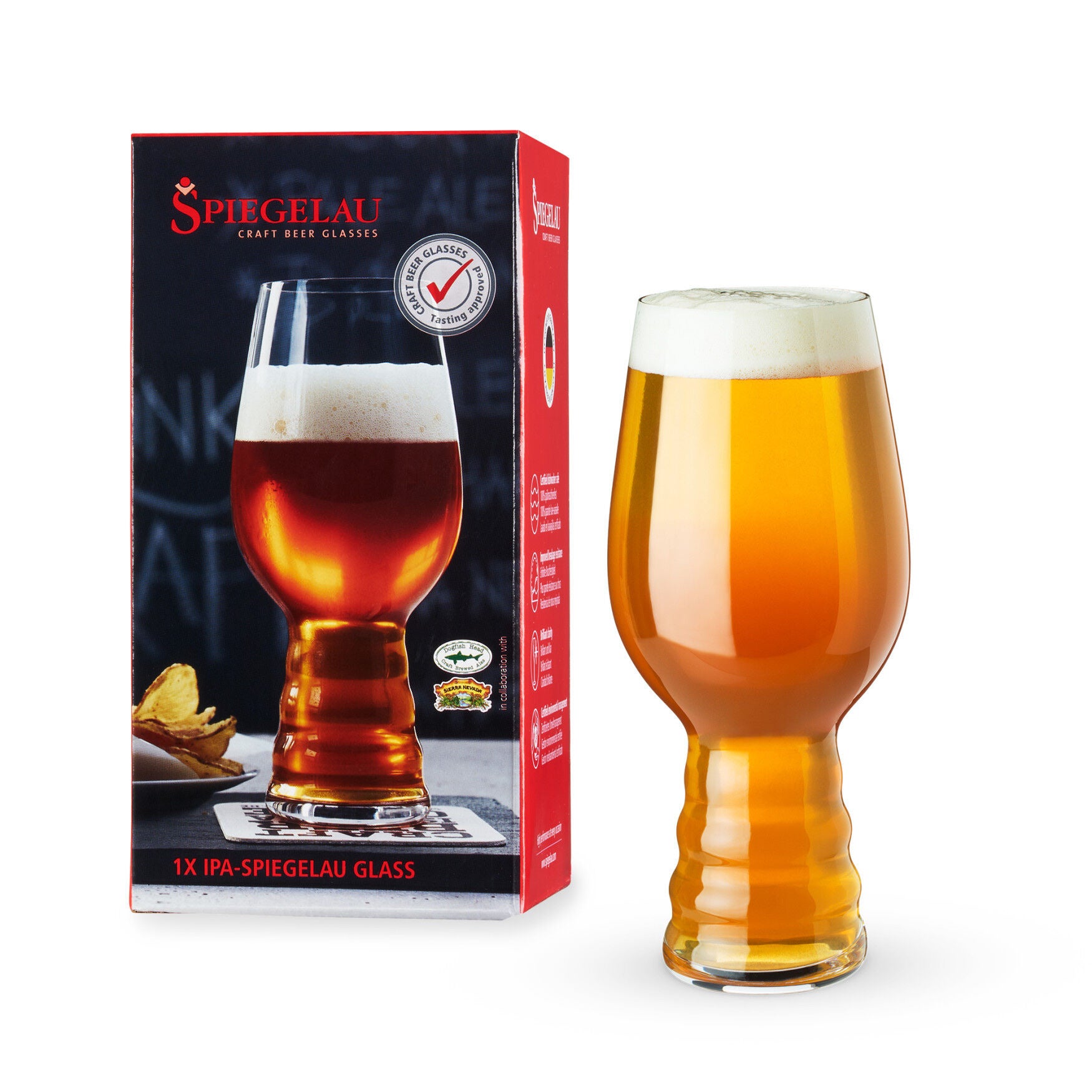 19.1 Oz German Crystal IPA Beer Glass, 4437163 | King Size