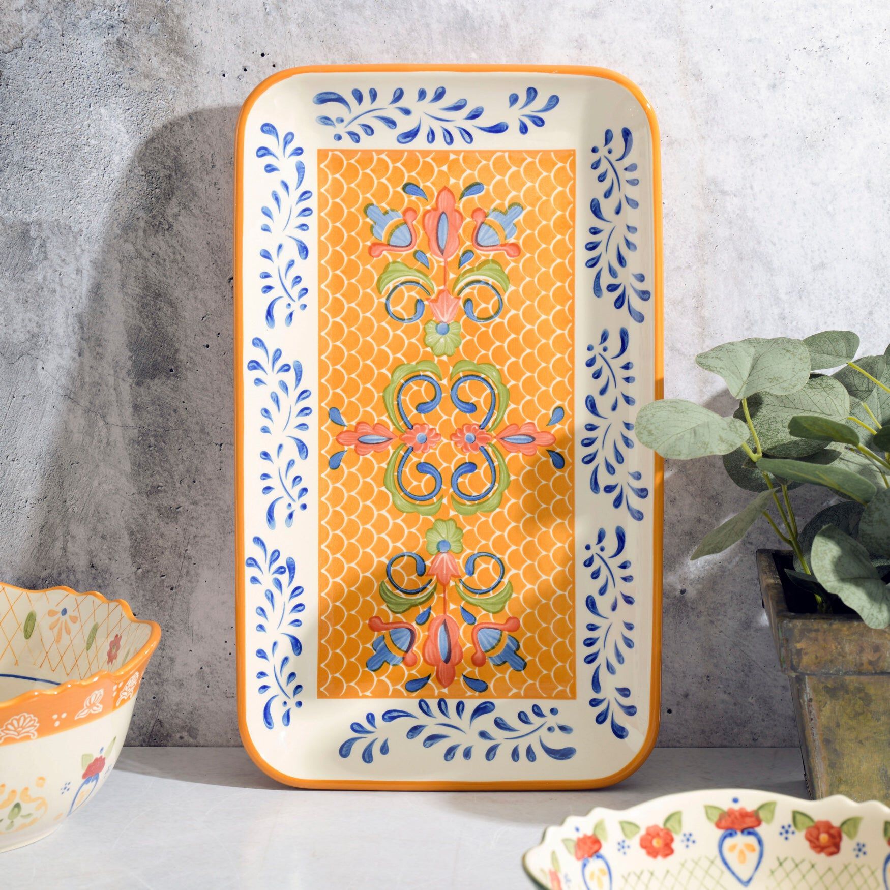 Hand Painted Tierra Platter | King Size