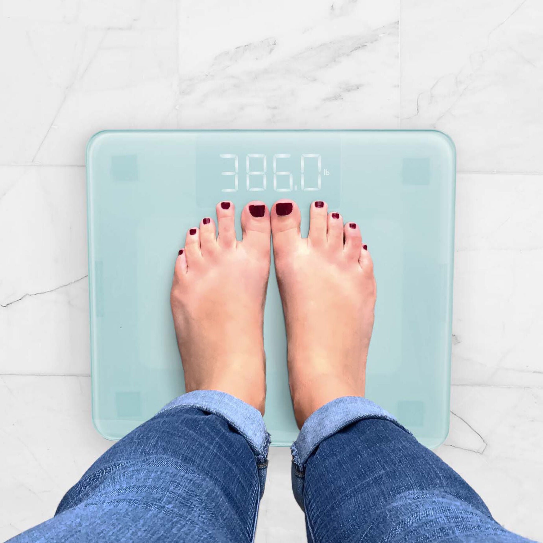 Wireless Display Scale 600 lbs Capacity, Clear | King Size