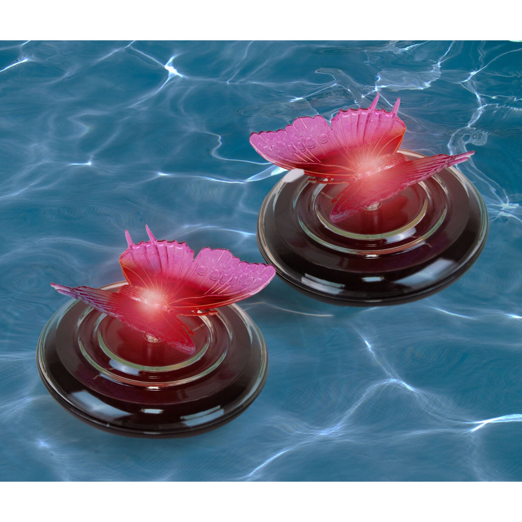 Solar LED Floating Butterfly Lights, Set of 2, 4487805 | King Size