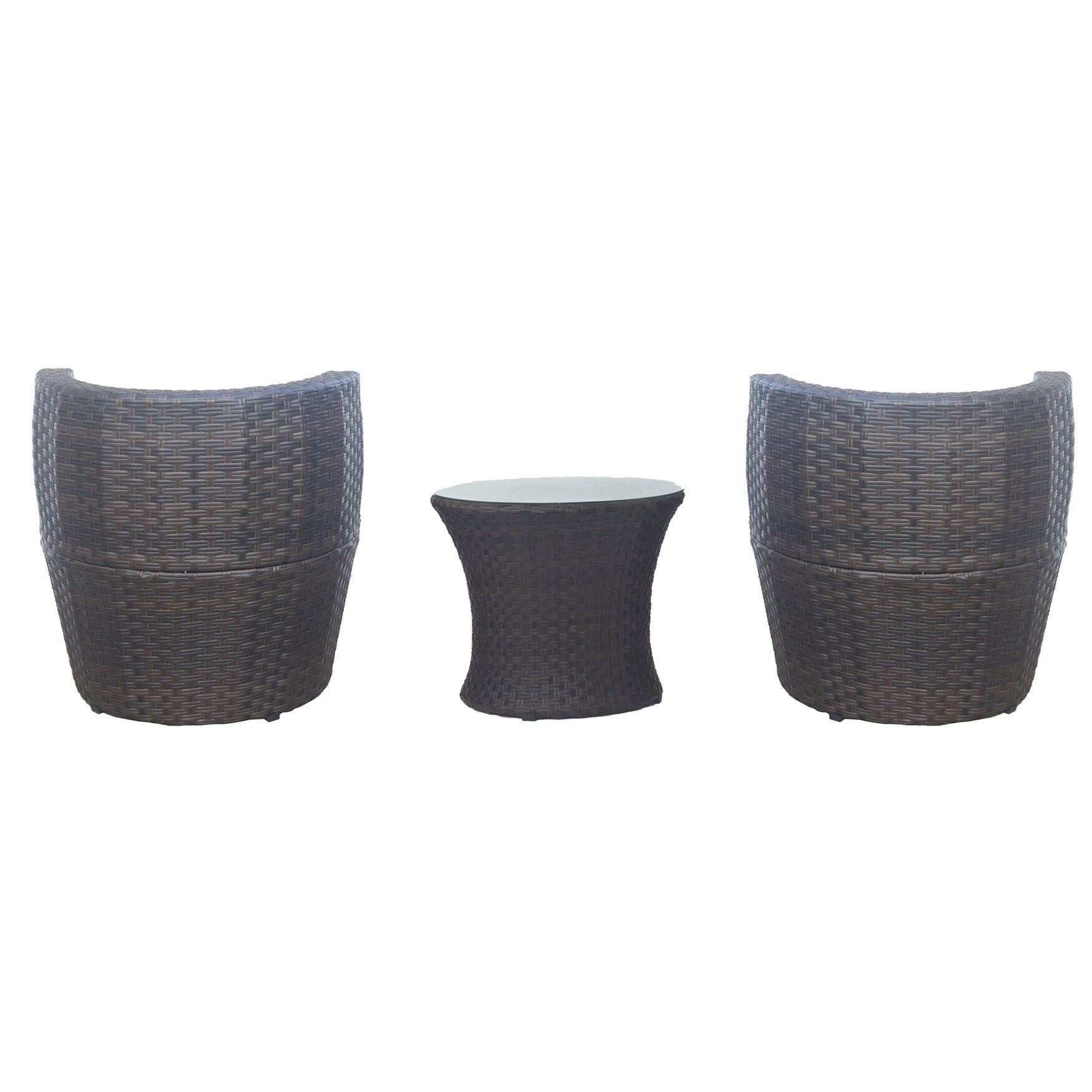 Flori Swivel Bistro Set with Cushioned Chairs 4410999 King Size