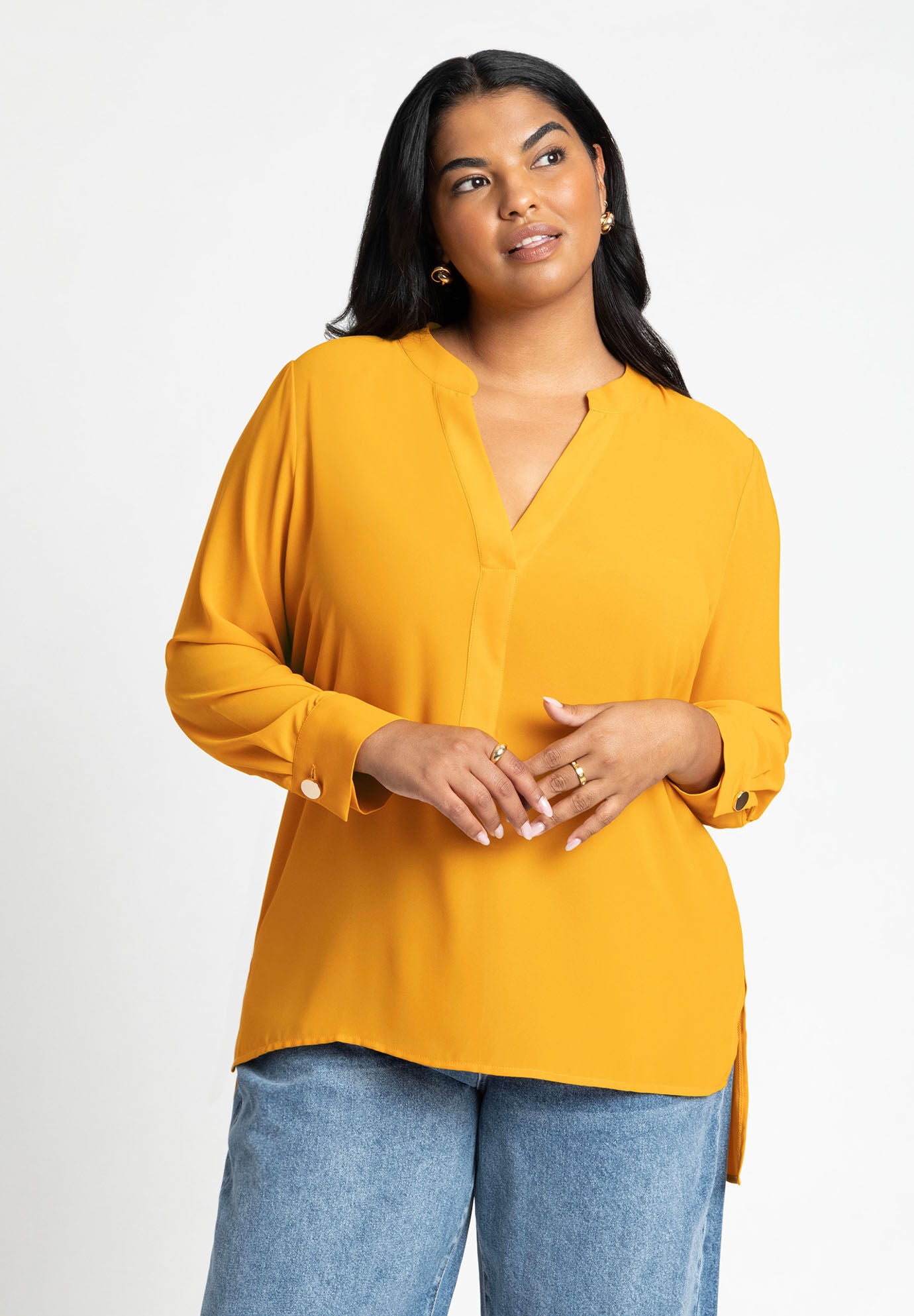 Mandarin Collar Tunic | King Size