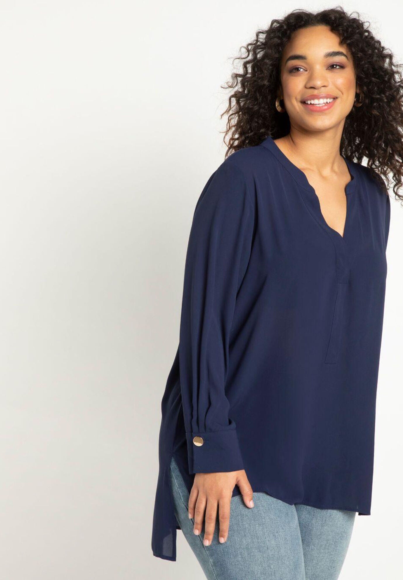 Mandarin Collar Tunic | King Size
