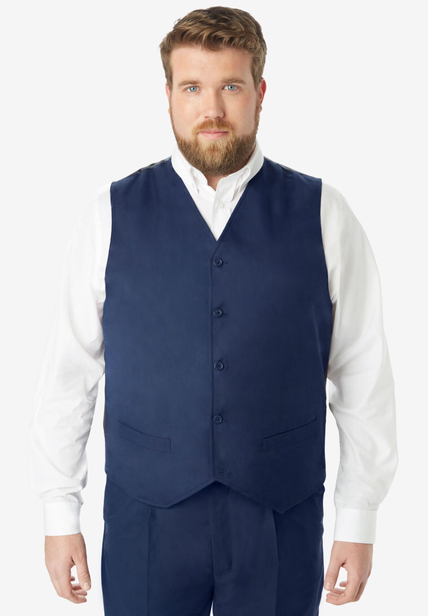 KS Signature Easy Movement® 5-Button Suit Vest | King Size