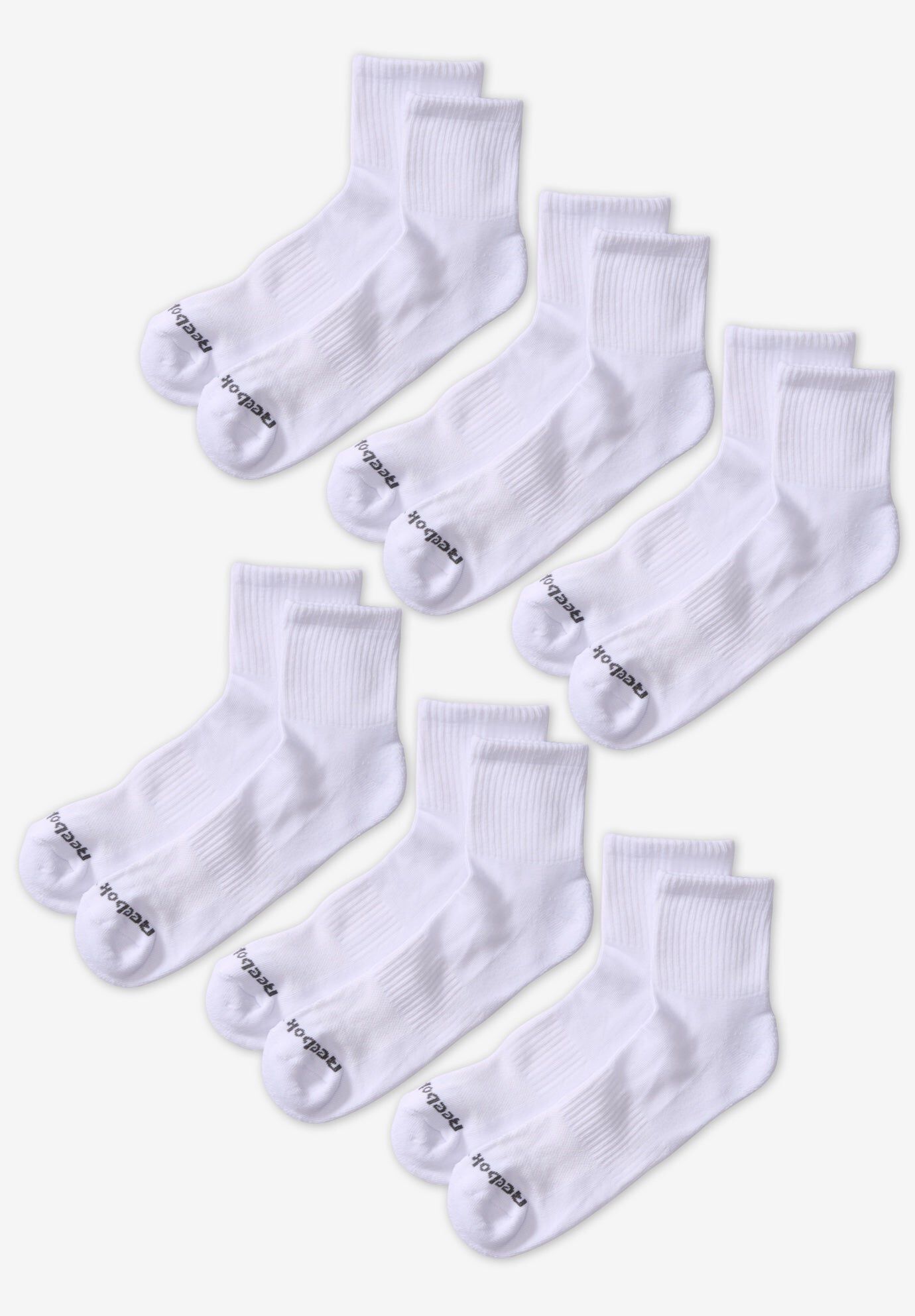 Reebok Quarter Top Socks, 6-pack | King Size