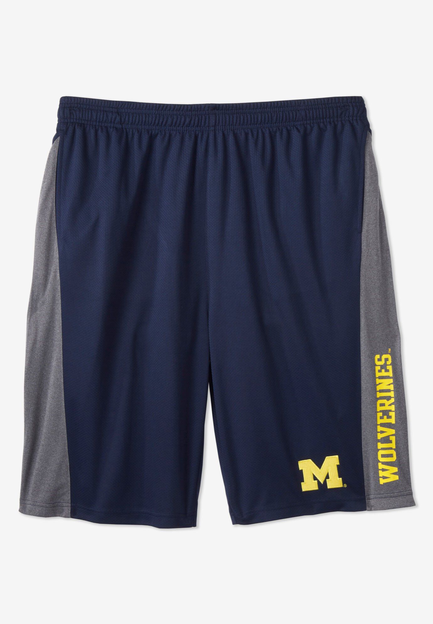 Elastic Waistband Mesh Shorts for Workouts, Michigan | King Size