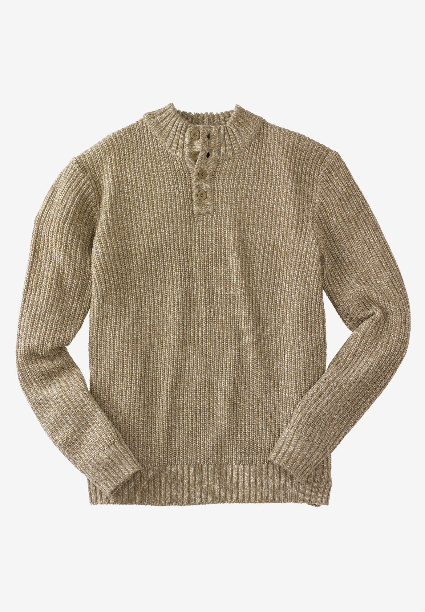 Henley Shaker Sweater | King Size