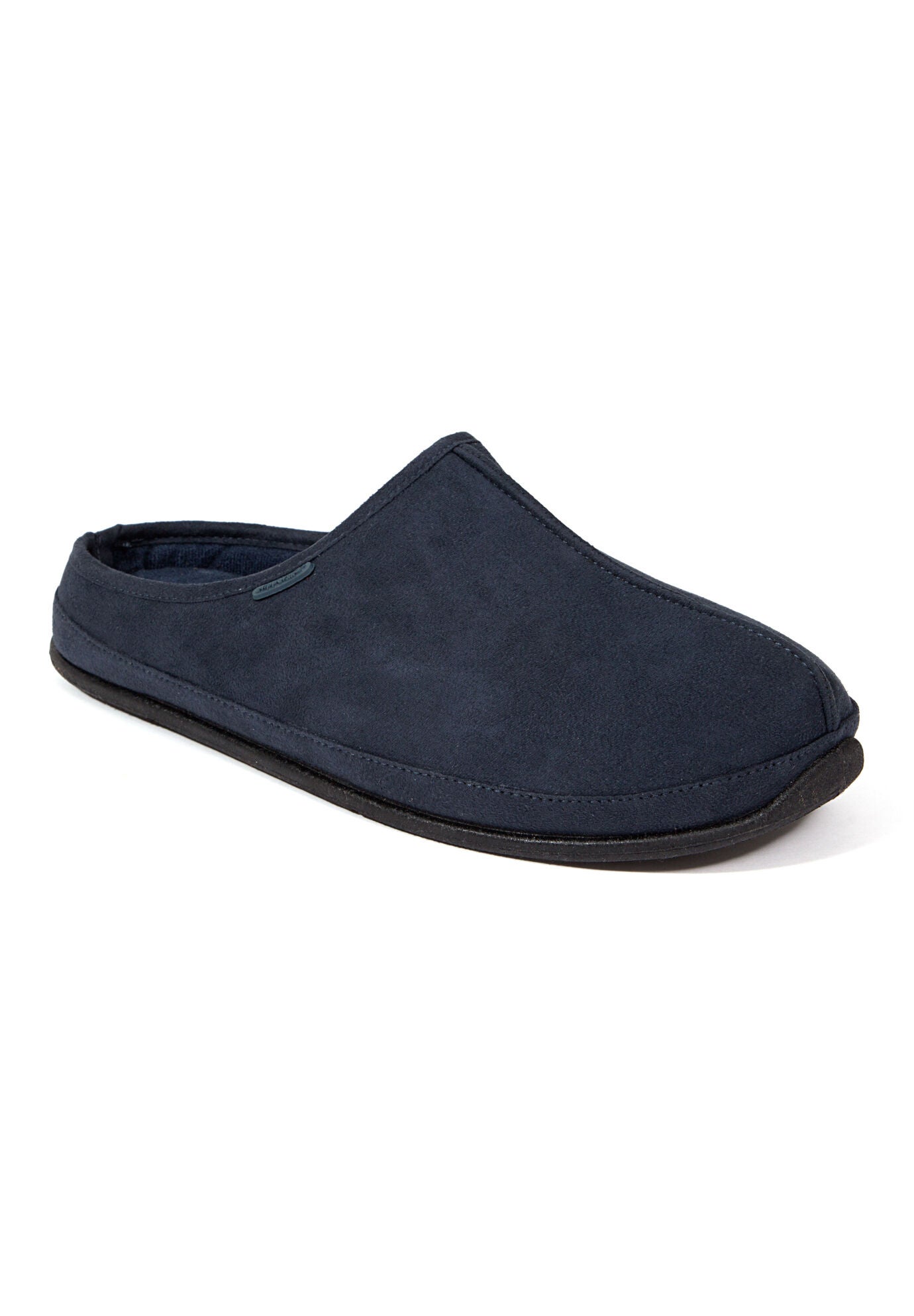 Microsuede Slippers - Slip-On Design, Marine Blue | King Size