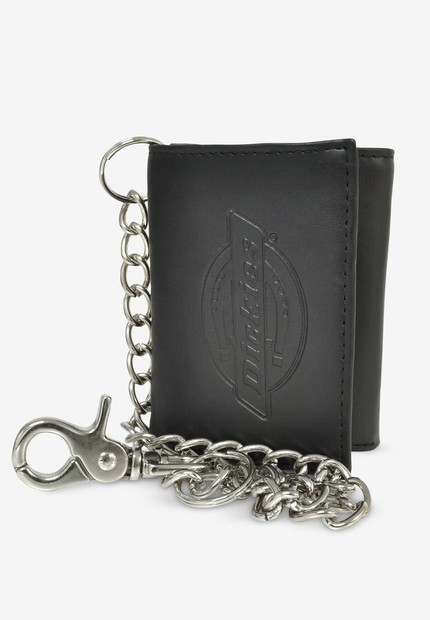Dickies Embossed Tri-Fold Wallet With Chain | King Size