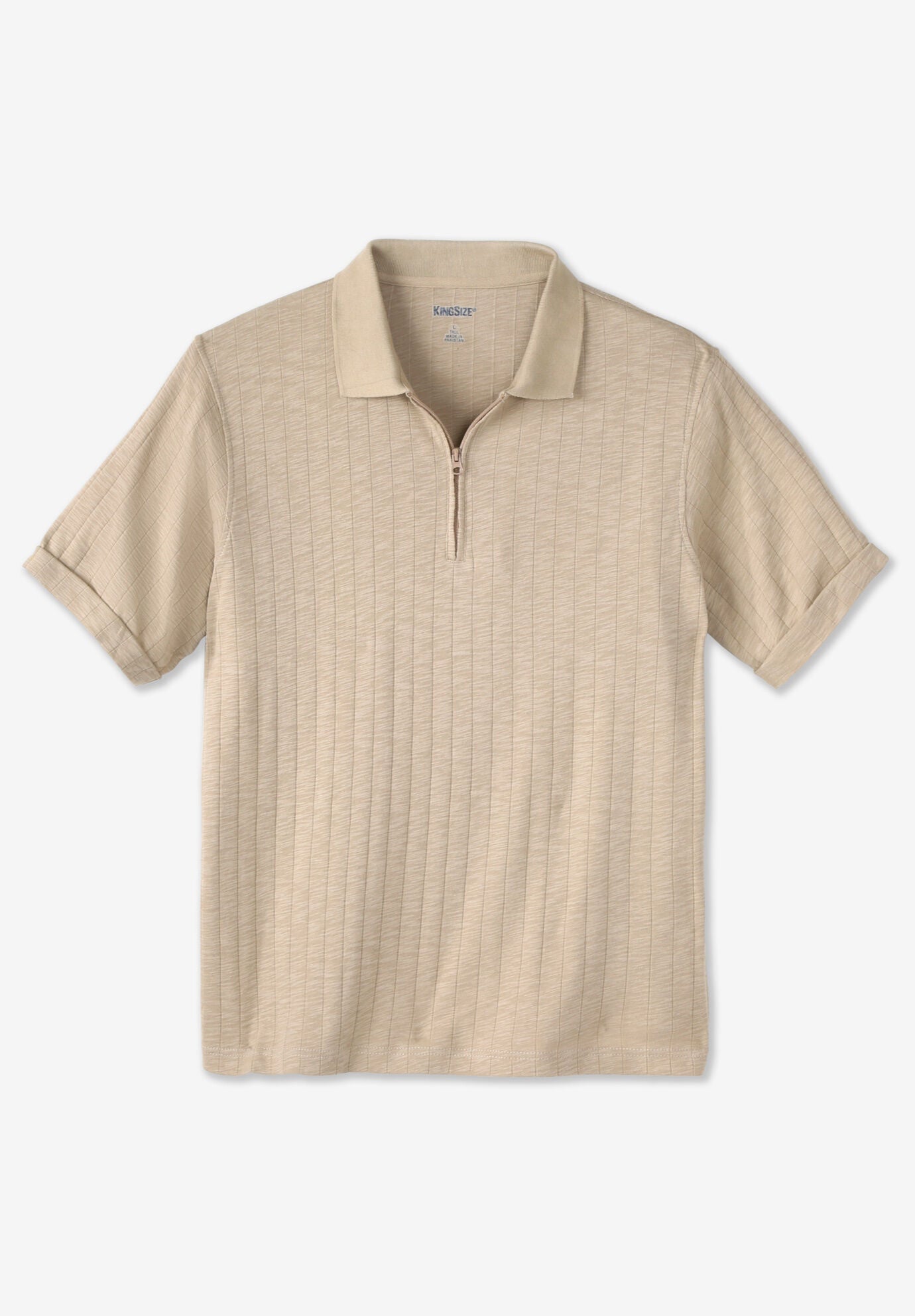 1/4 Zip drop needle polo | King Size
