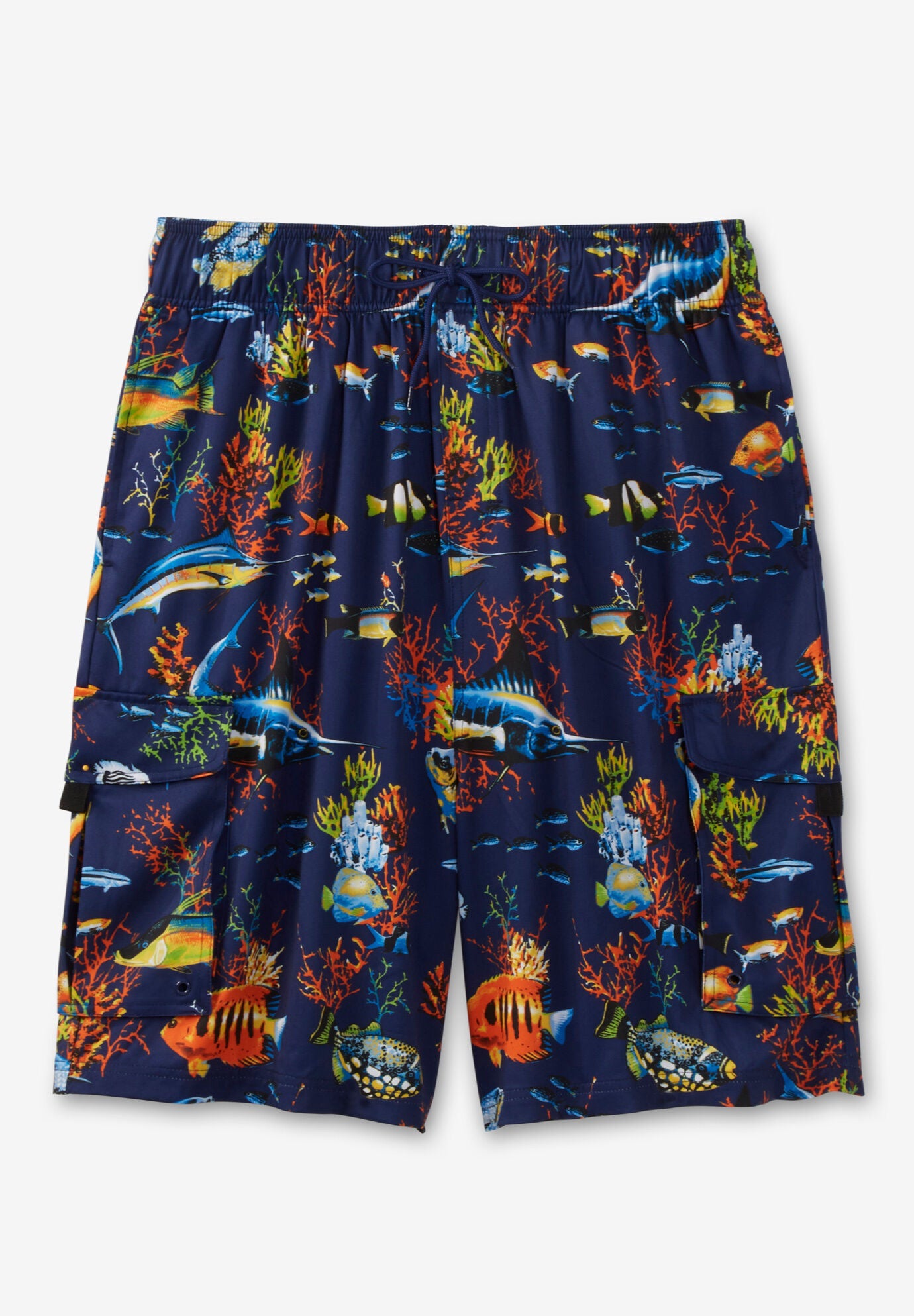 8" Flex Cargo Swim Trunks | King Size
