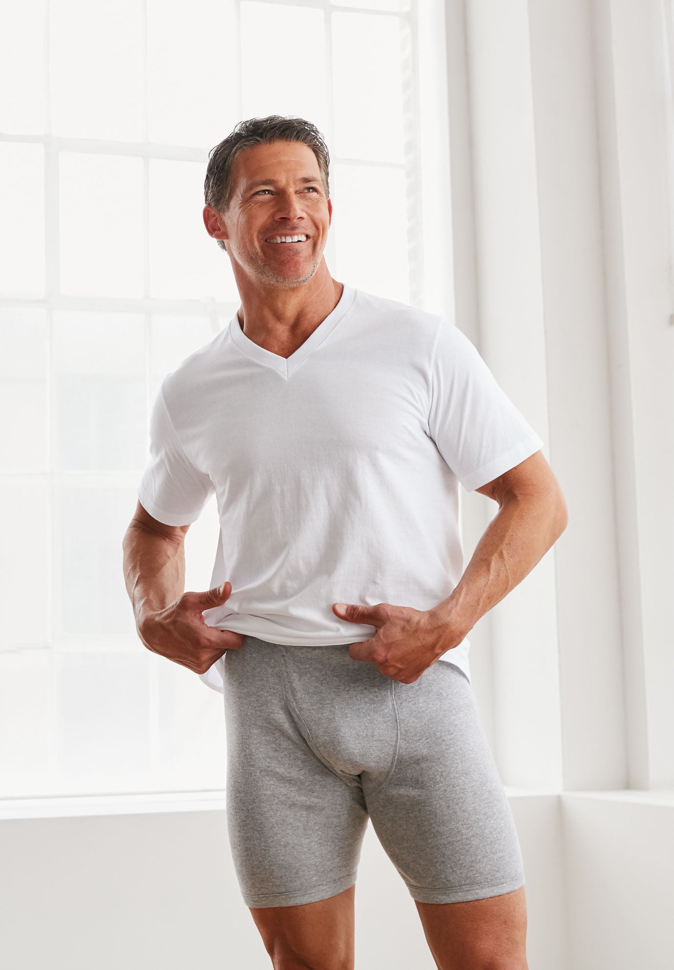 Cotton V-Neck Undershirt 3-Pack | King Size