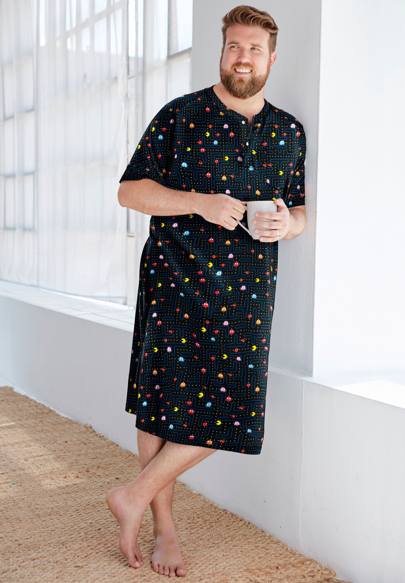 Novelty Nightshirt - Licensed Cotton Blend, Snoopy Woodstock Toss ...