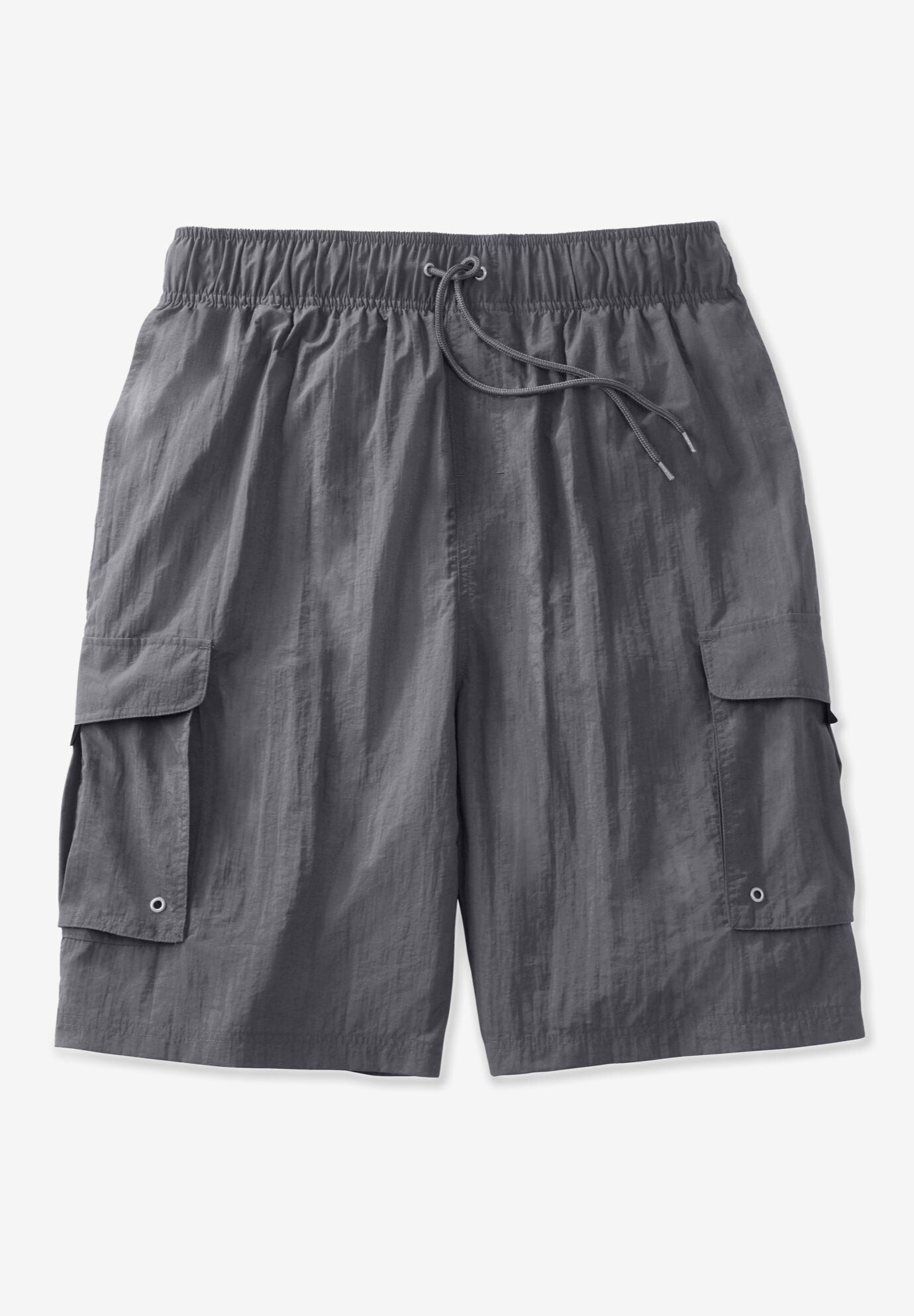 8" Cargo Swim Trunks with Mesh Lining, Navy | King Size