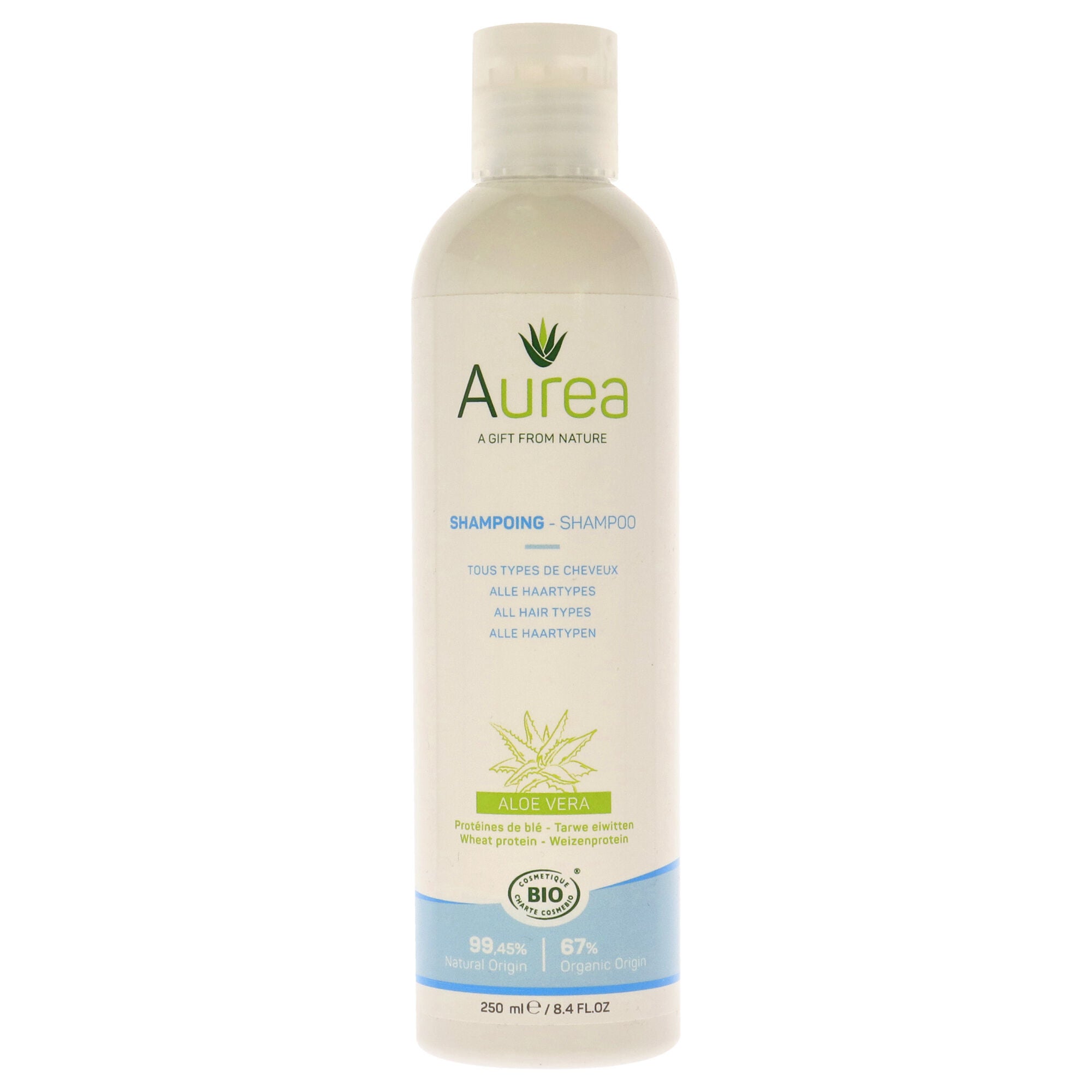 Aloe Vera Shampoo by Aurea for Unisex - 8.4 oz Shampoo | King Size
