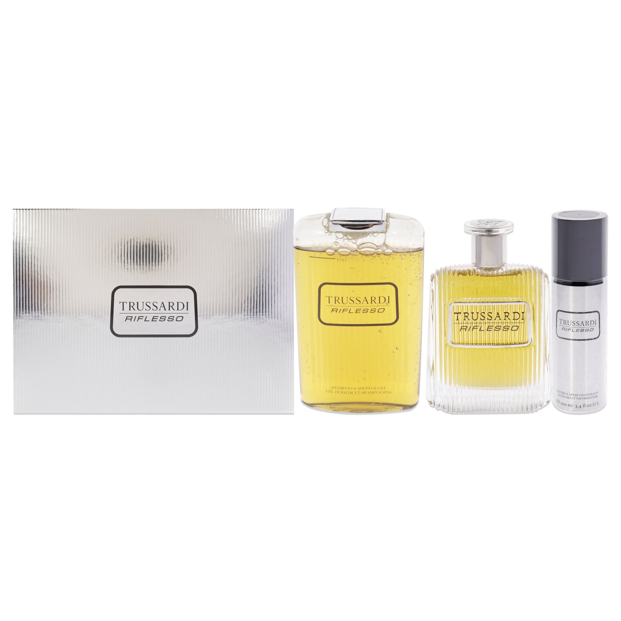 Trussardi Riflesso by Trussardi for Men - 3 Pc Gift Set 3.4oz EDT Spray ...