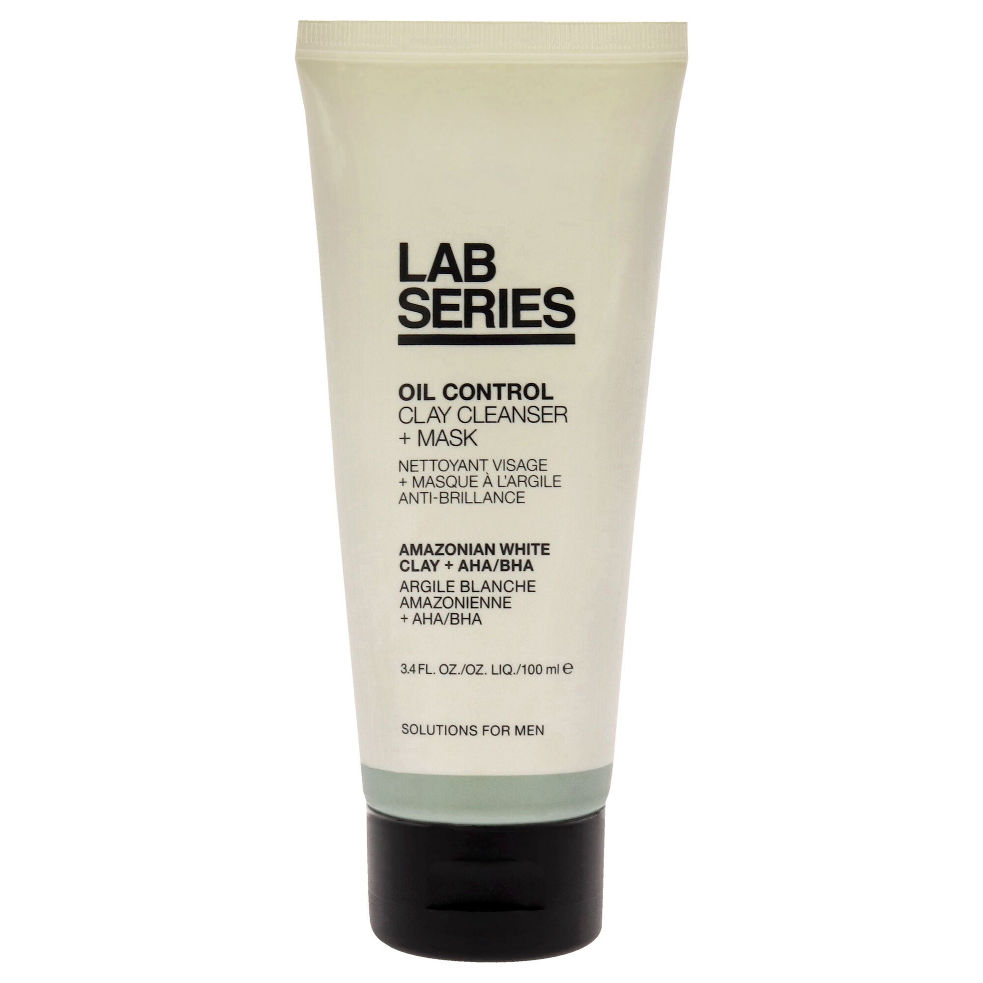 Oil Control Clay Cleanser Plus Mask by Lab Series for Men - 3.4 oz Mask ...