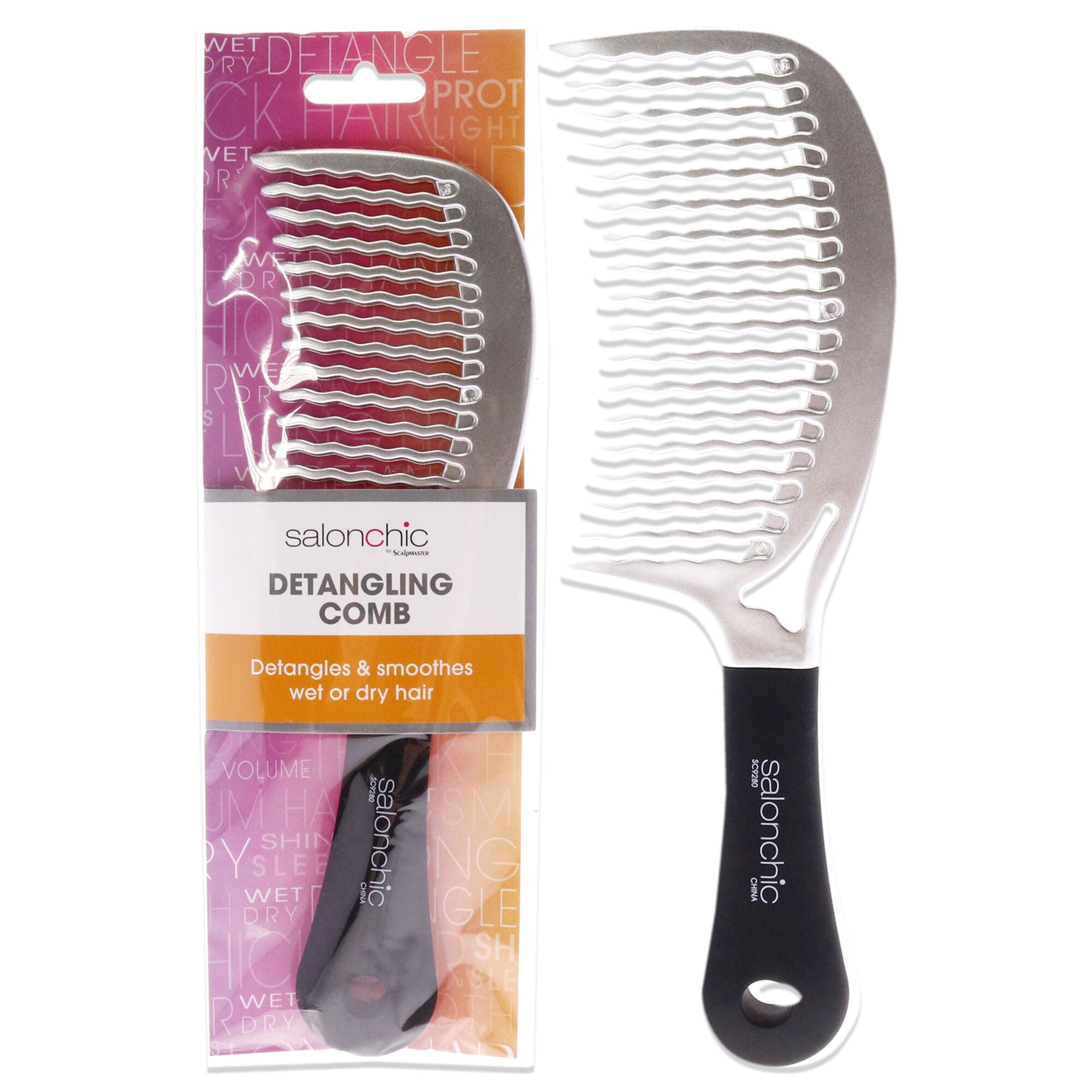 Detangling Comb 8.5 by SalonChic for Unisex - 1 Pc Comb | King Size