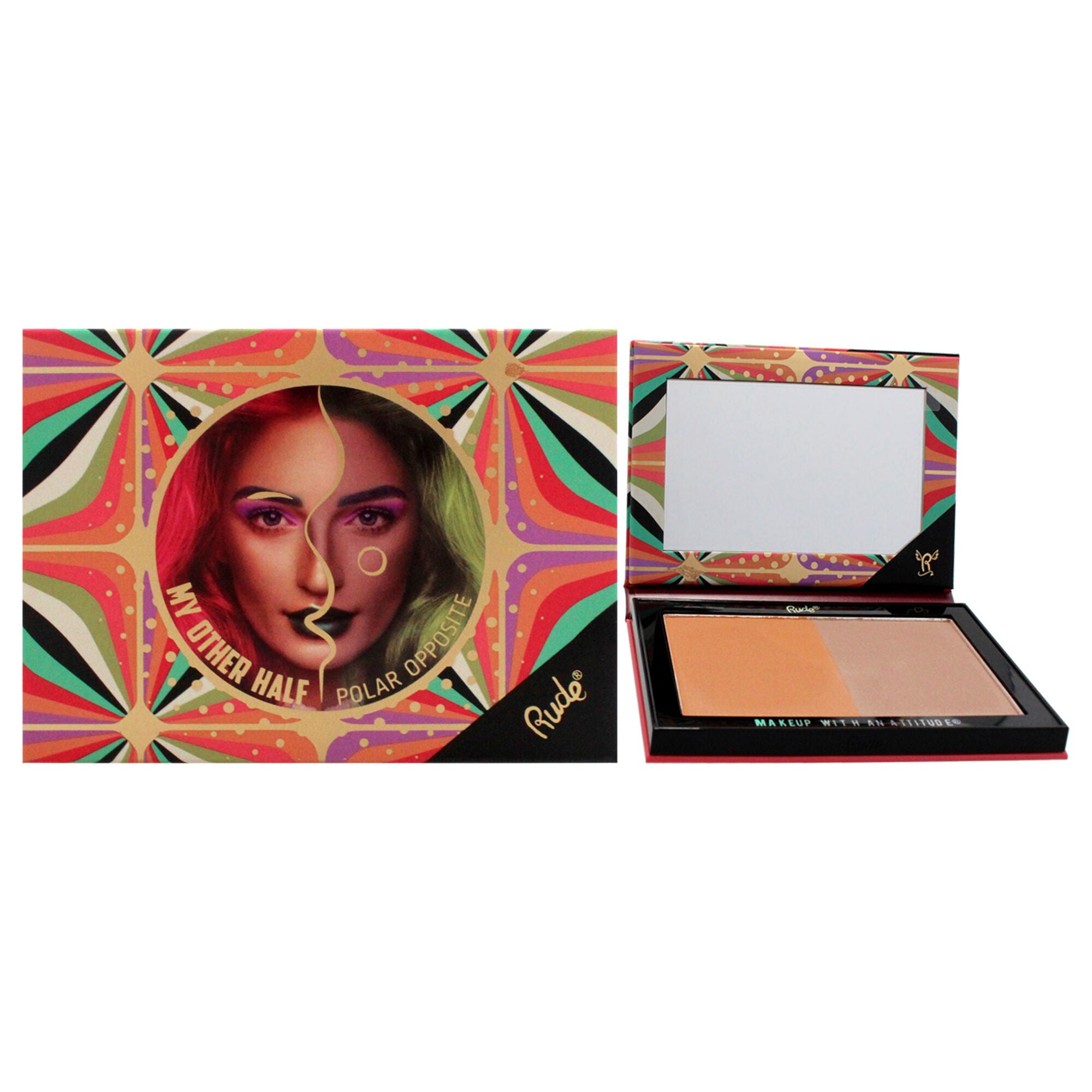 My Other Half Duo Shade Face Palette - Polar Opposite by Rude Cosmetics ...