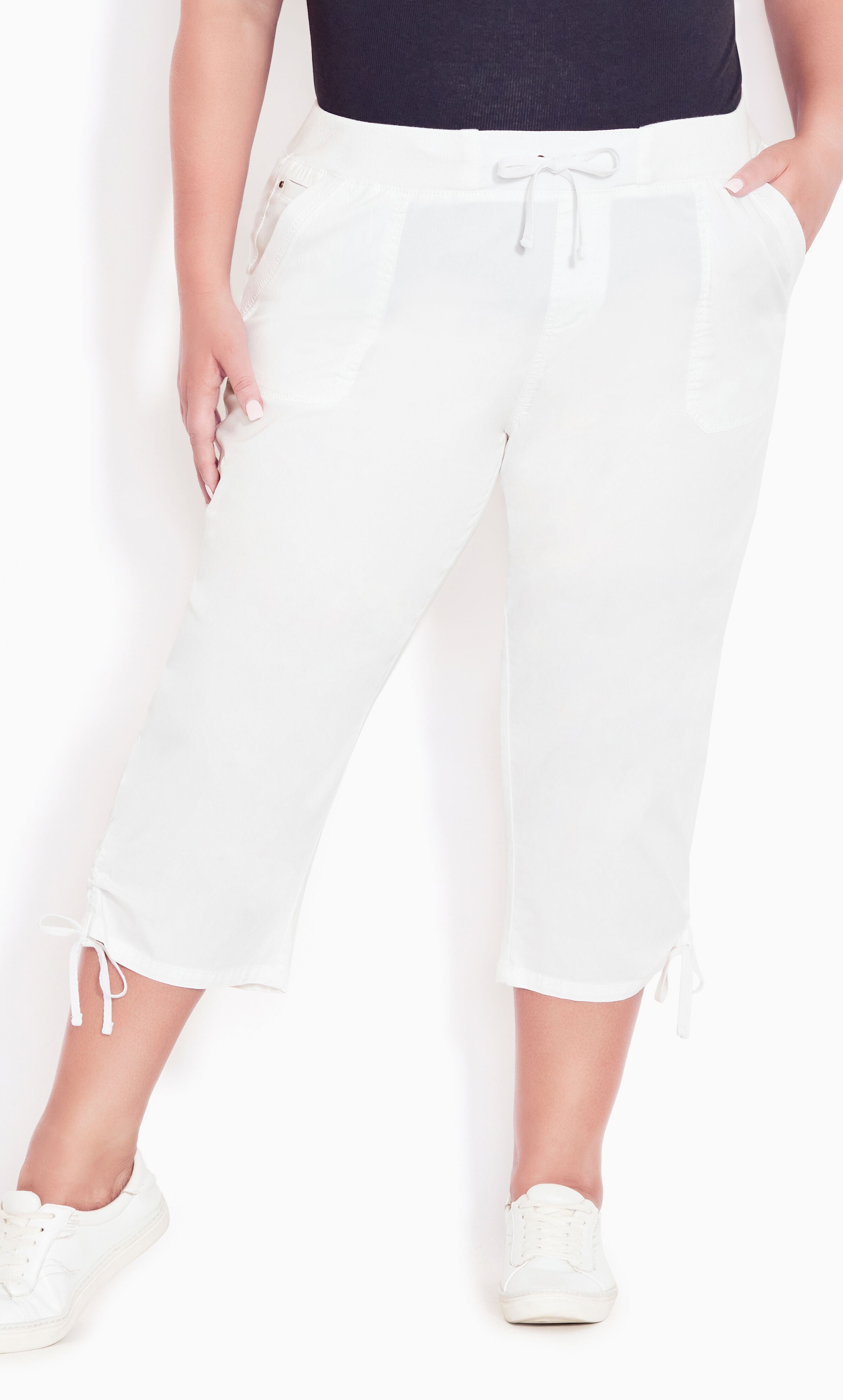 Cotton Cinch Capri - white | King Size