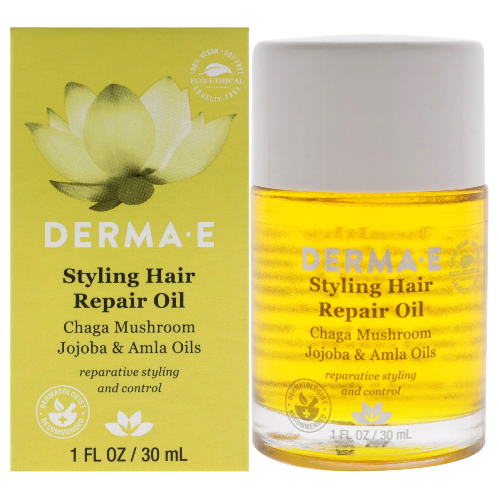 Styling Hair Repair Oil by Derma-E for Unisex - 1 oz Oil | King Size
