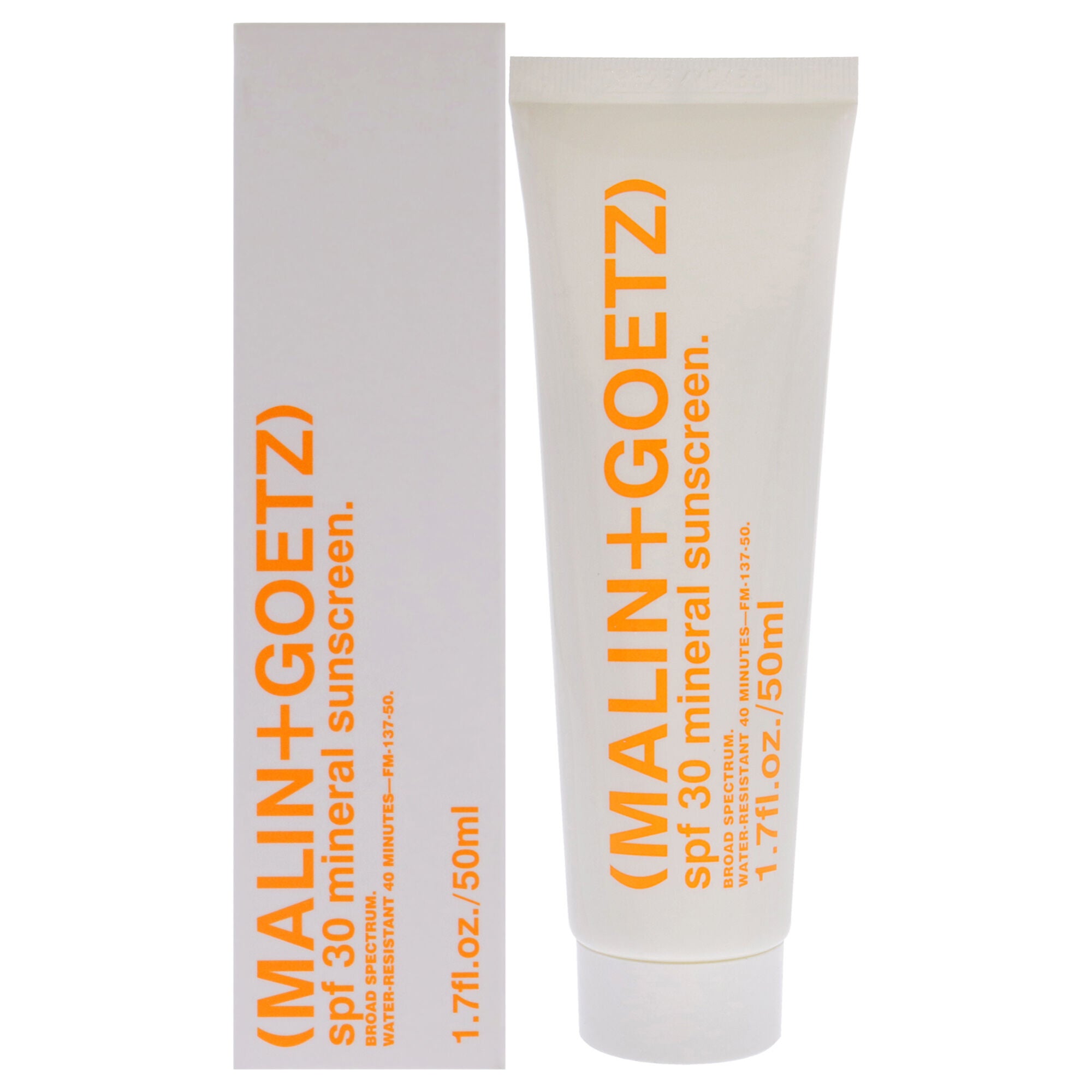 Mineral Sunscreen SPF 30 by Malin + Goetz for Unisex - 1.7 oz Sunscreen ...
