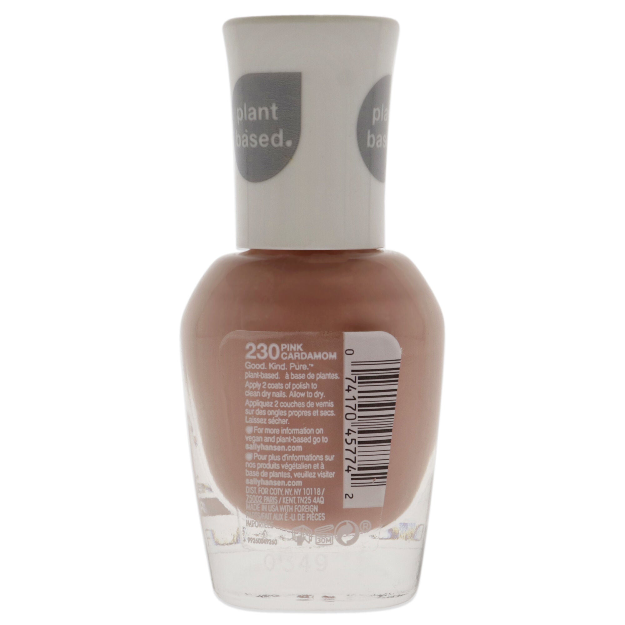 Good Kind Pure Vegan - Pink Cardamom by Sally Hansen for Women - 0.33 ...