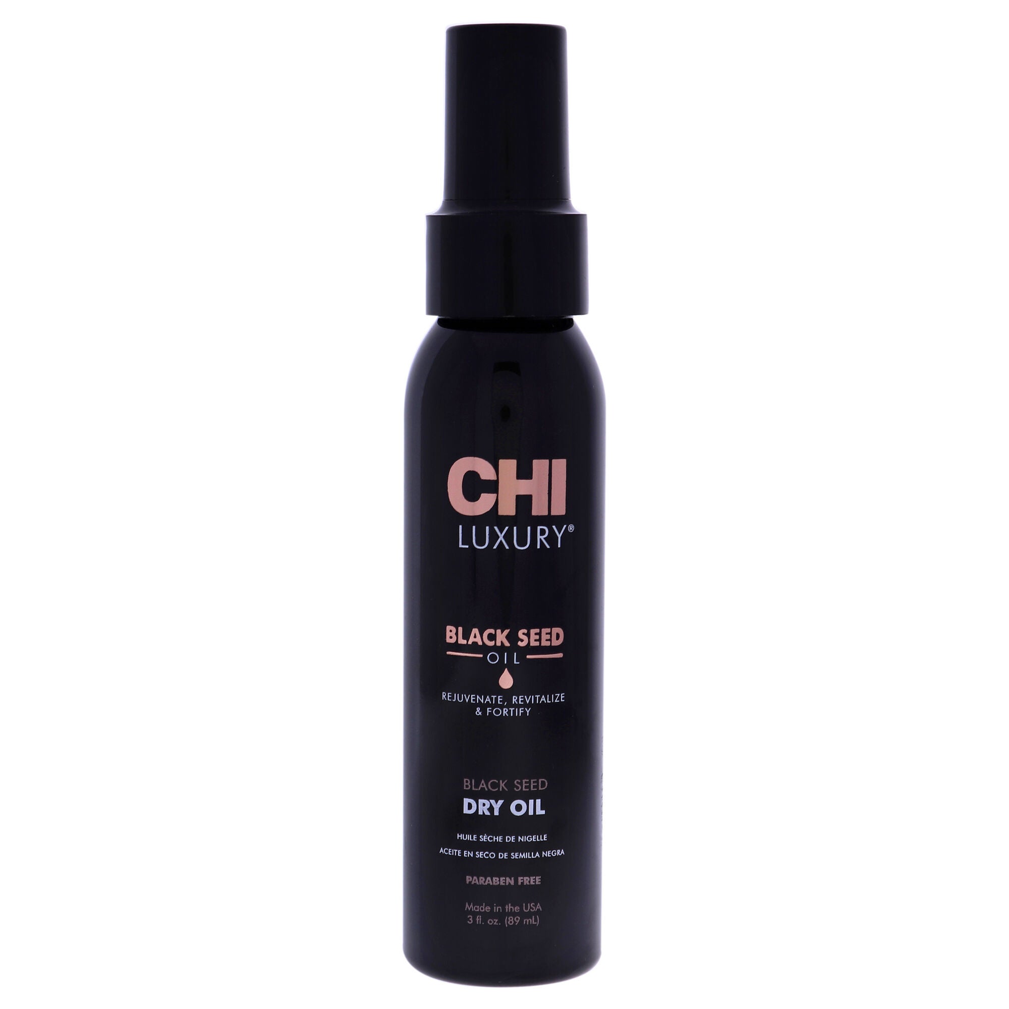 Luxury Black Seed Dry Oil by CHI for Unisex - 3 oz Oil | King Size
