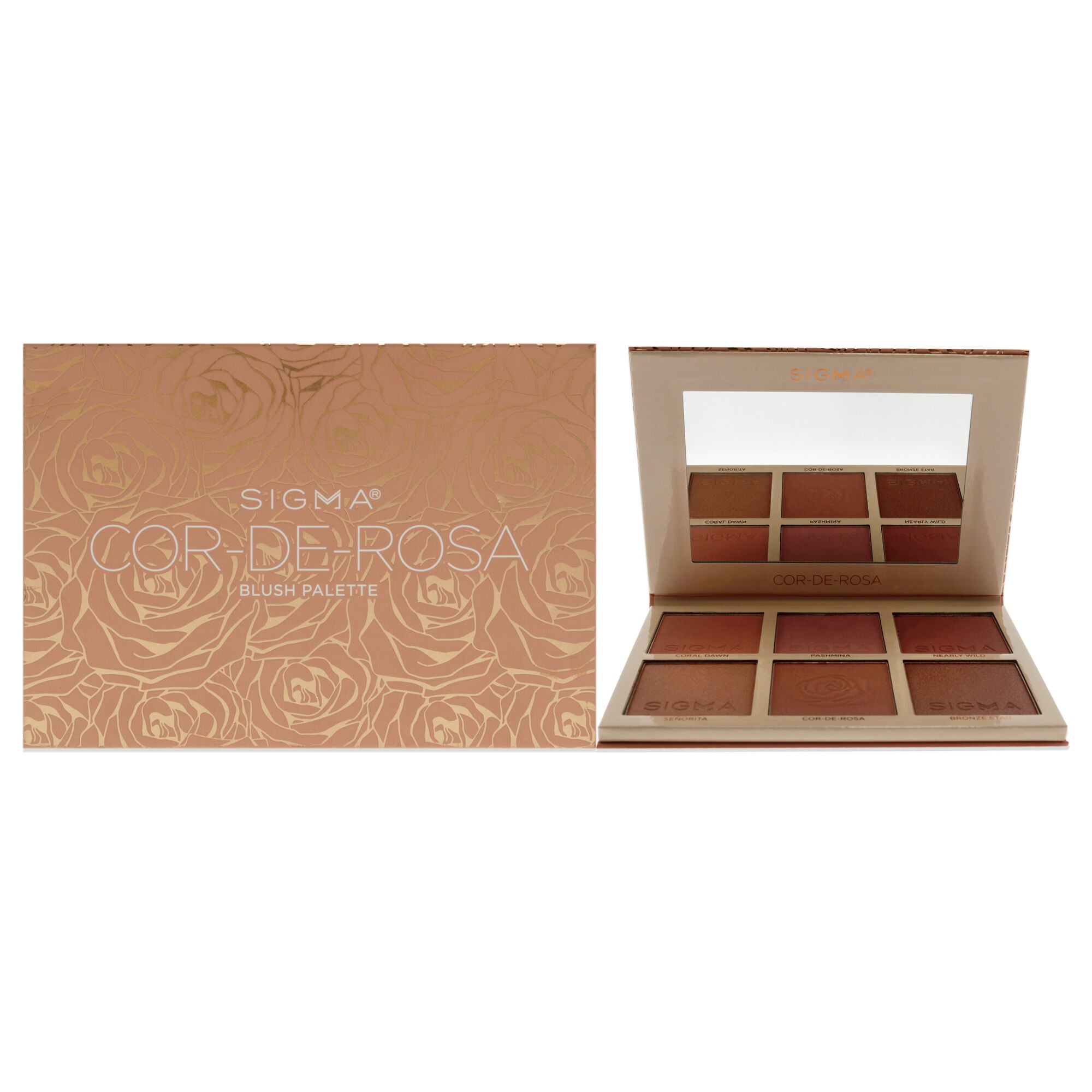 Cor-De-Rosa Blush Palette by SIGMA for Women - 0.88 oz Blush | King Size