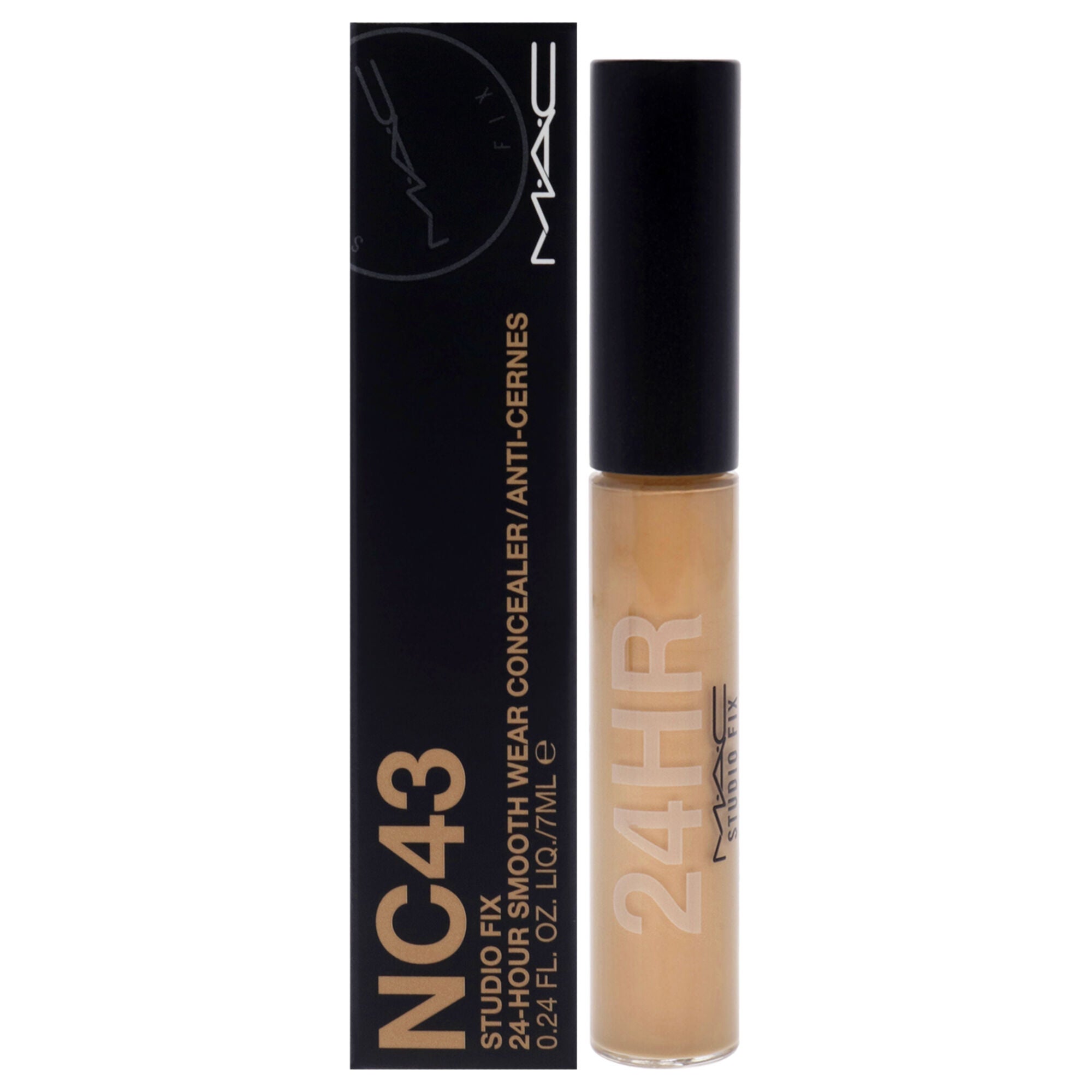 Studio Fix 24-Hour Smooth Wear Concealer - NC43 by MAC for Women - 0.24 ...