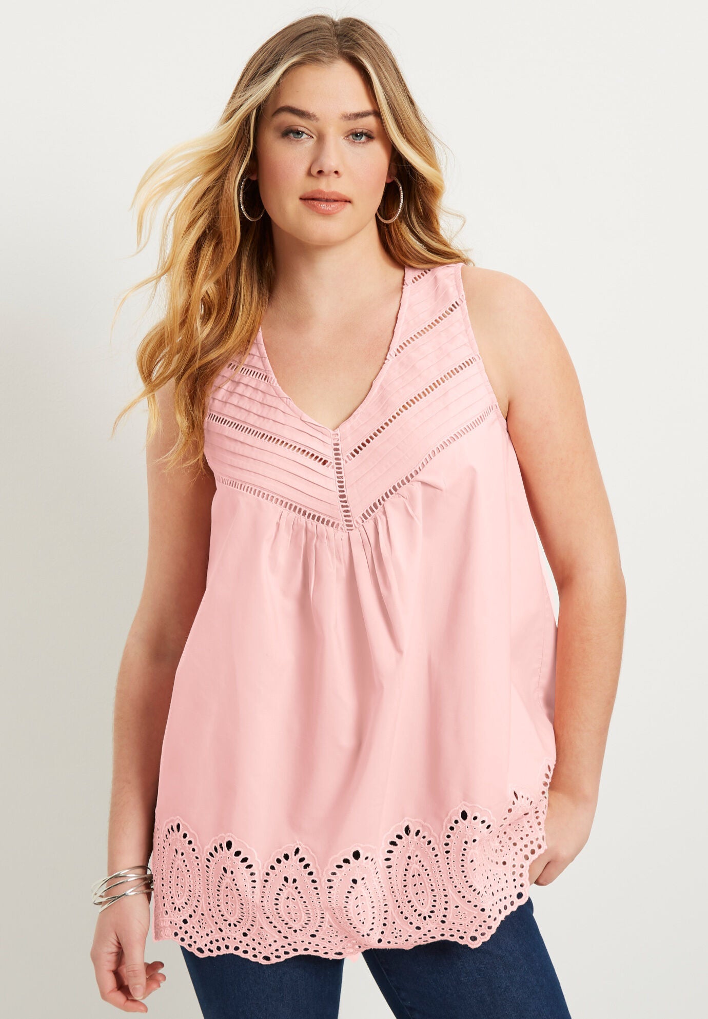 Lace Yoke La Vie Tank | King Size