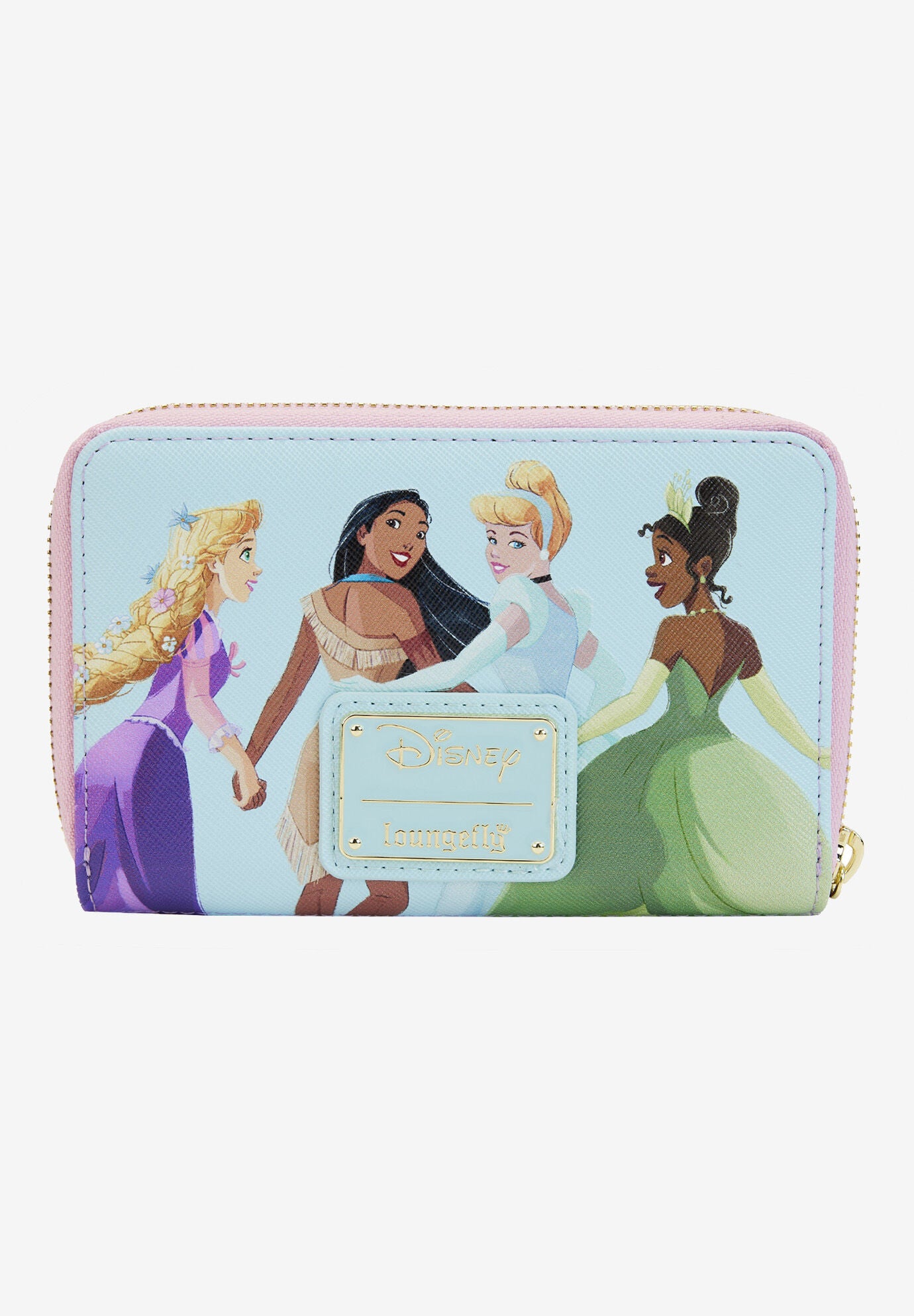 Loungefly X Disney Princesses Ariel Mulan Cinderella Zip Around Wallet ...
