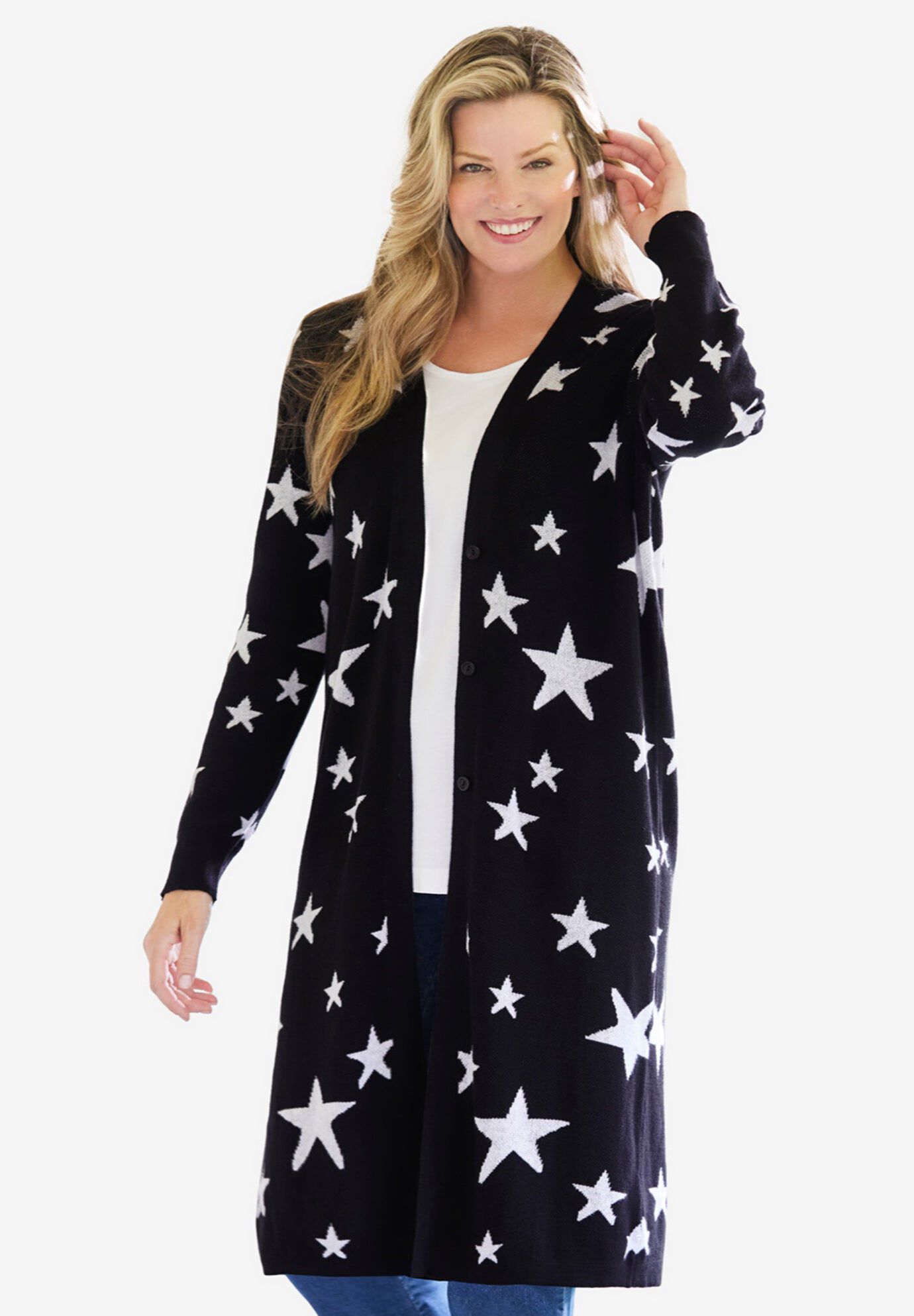 Perfect Cotton Duster Sweater | King Size