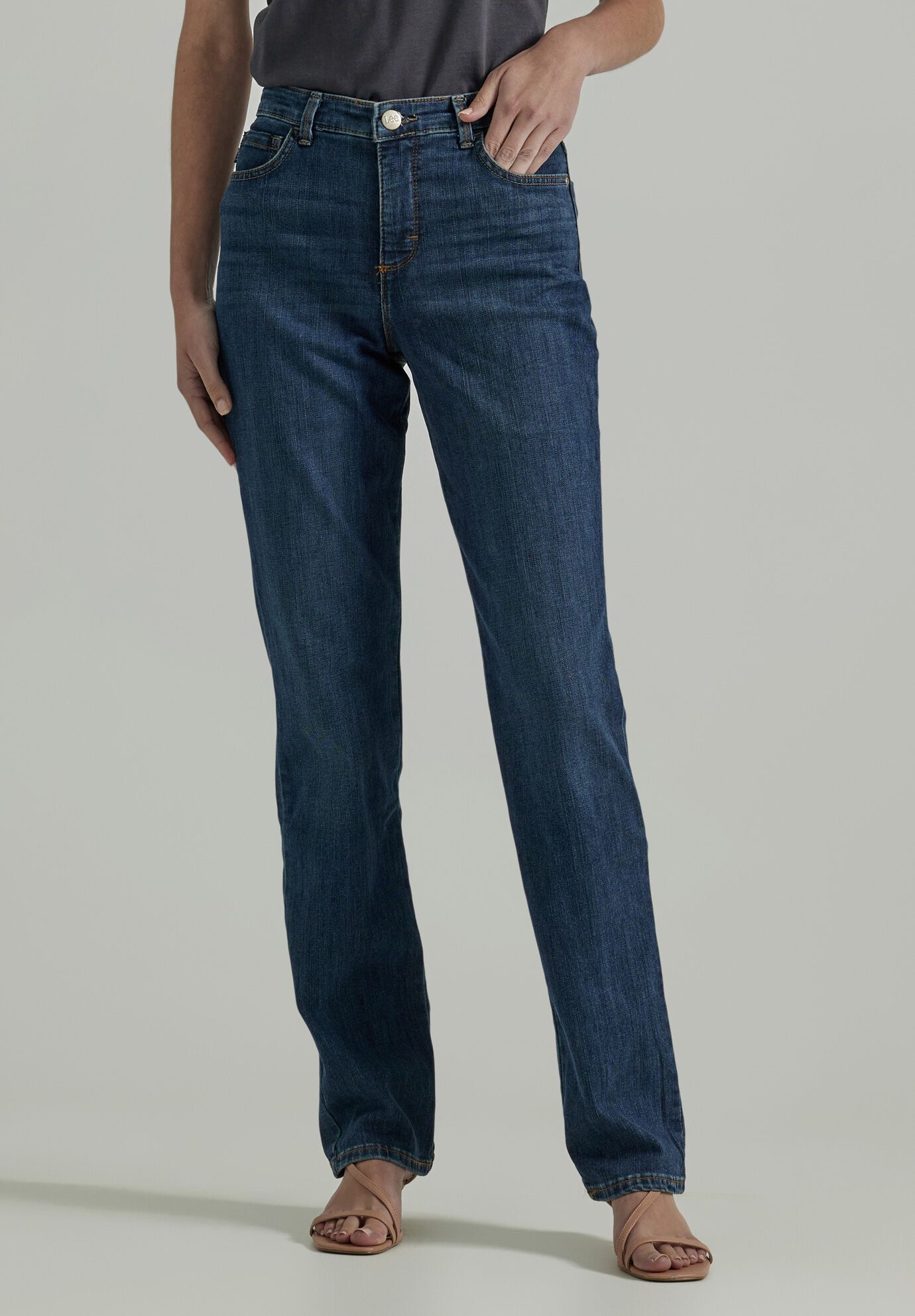 Relaxed Fit Instantly Slims Straight Leg Jean | King Size