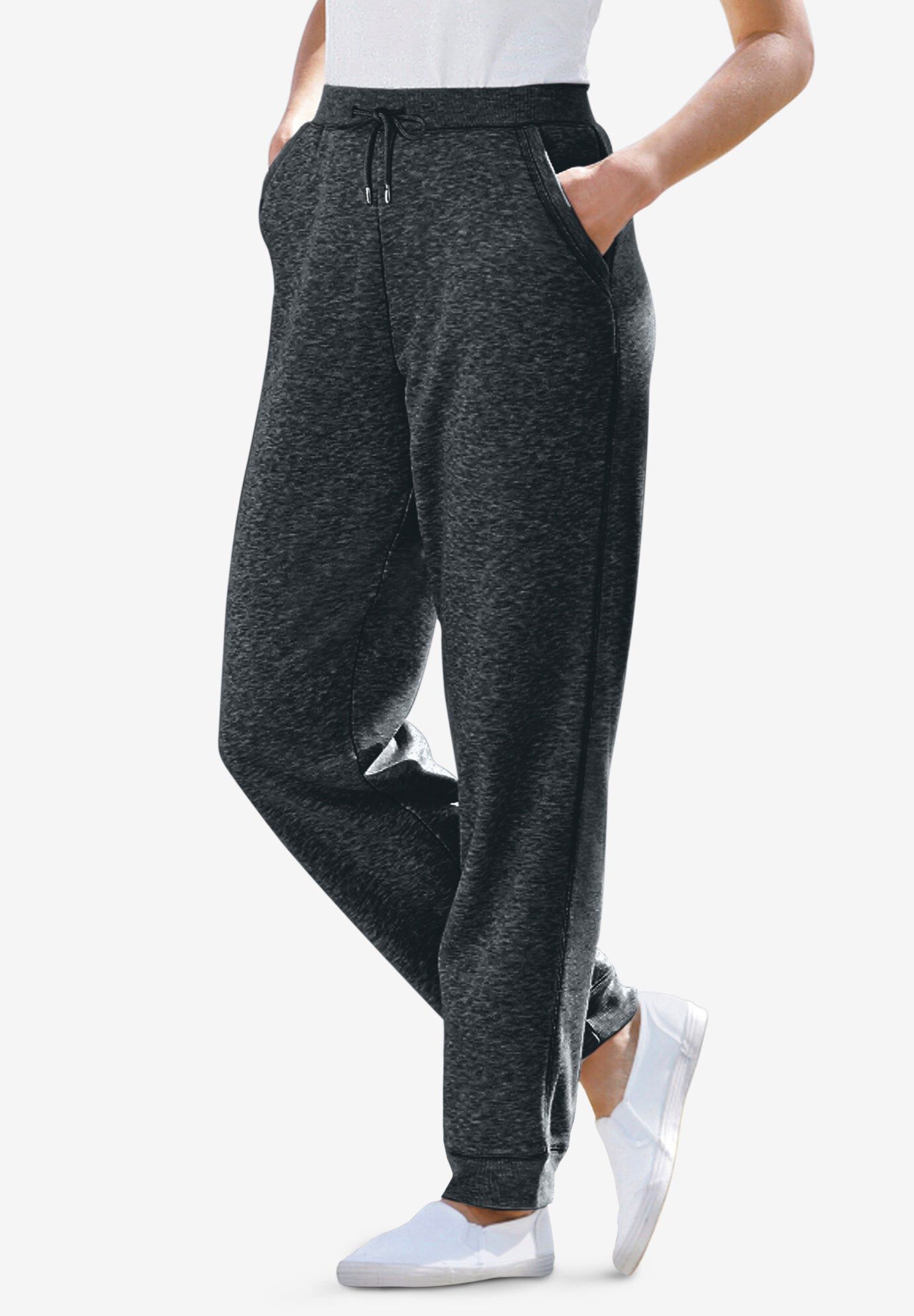 Better-Fleece Pull-On Jogger Sweatpants | King Size
