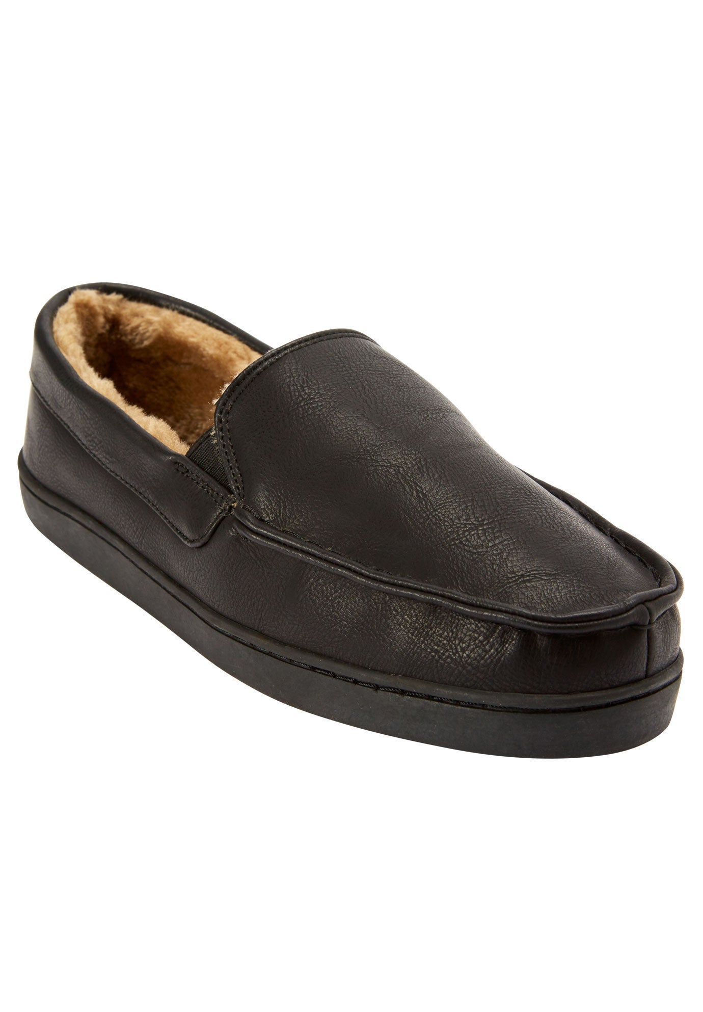Romeo Slippers with Memory Foam, Black | King Size