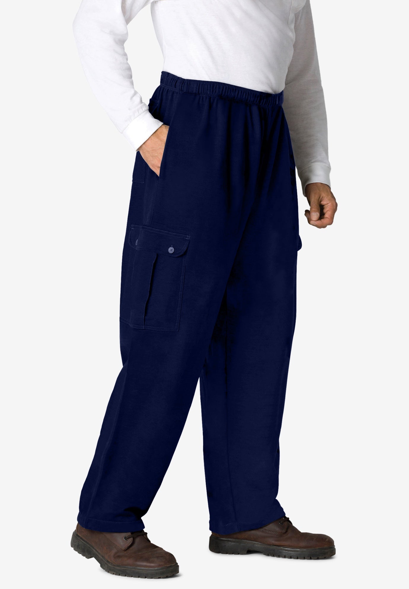 Thermal-Lined Cargo Pants | King Size