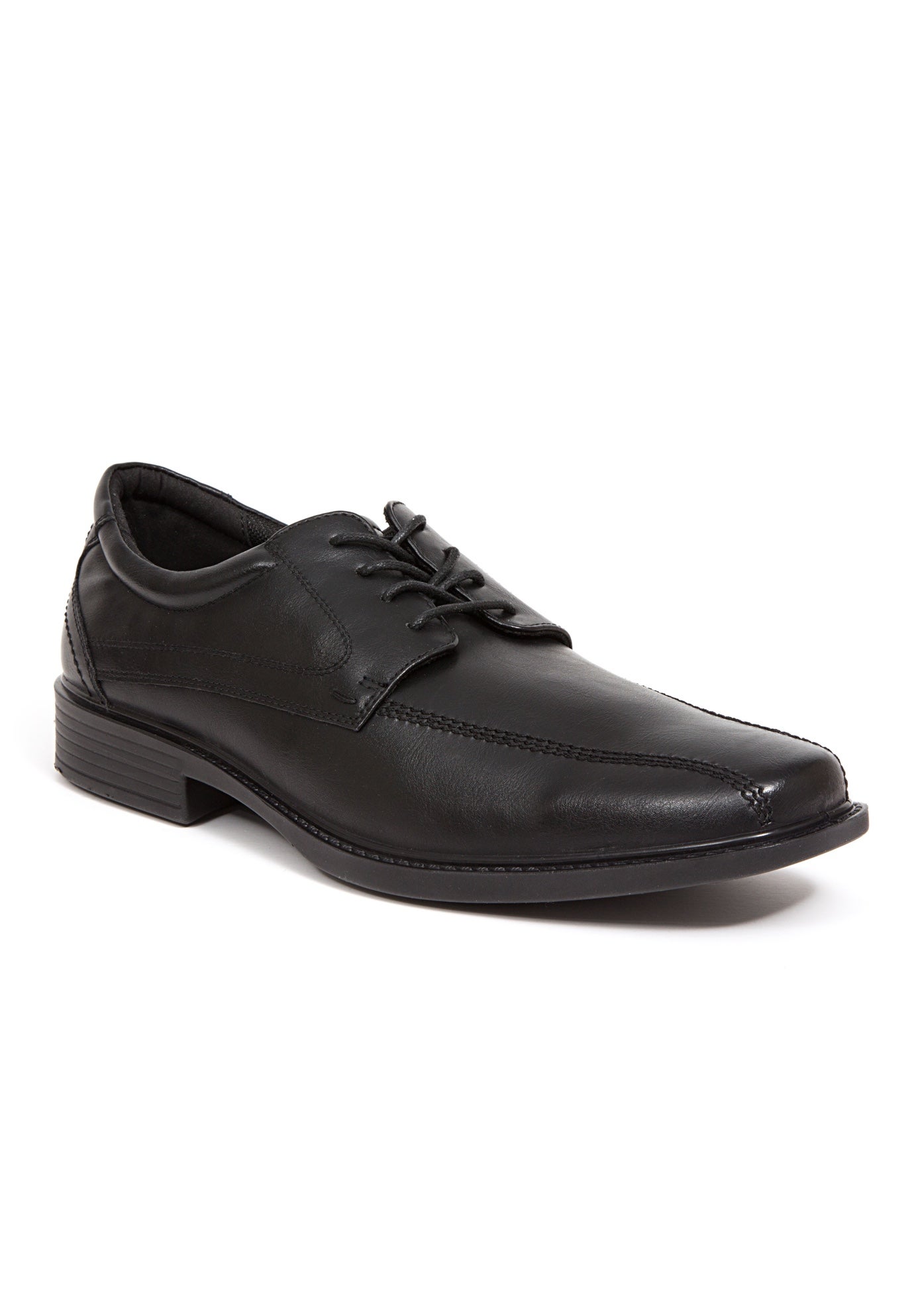 Deer Stags Oxford Shoes with Memory Foam, Black | King Size