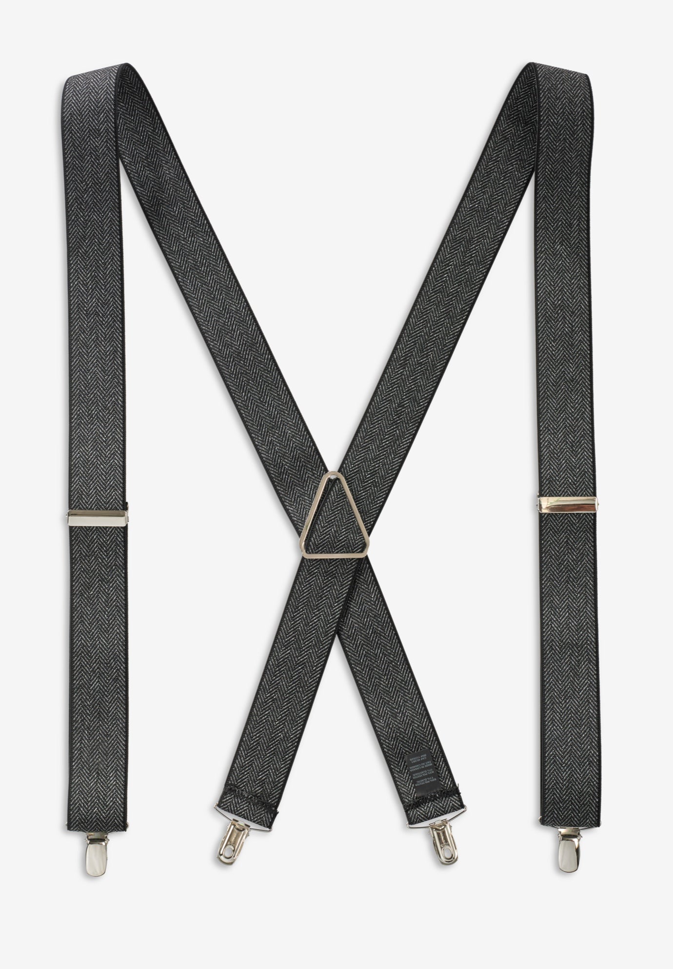 Extra-Wide Multi-Color Suspender Straps, Herringbone | King Size