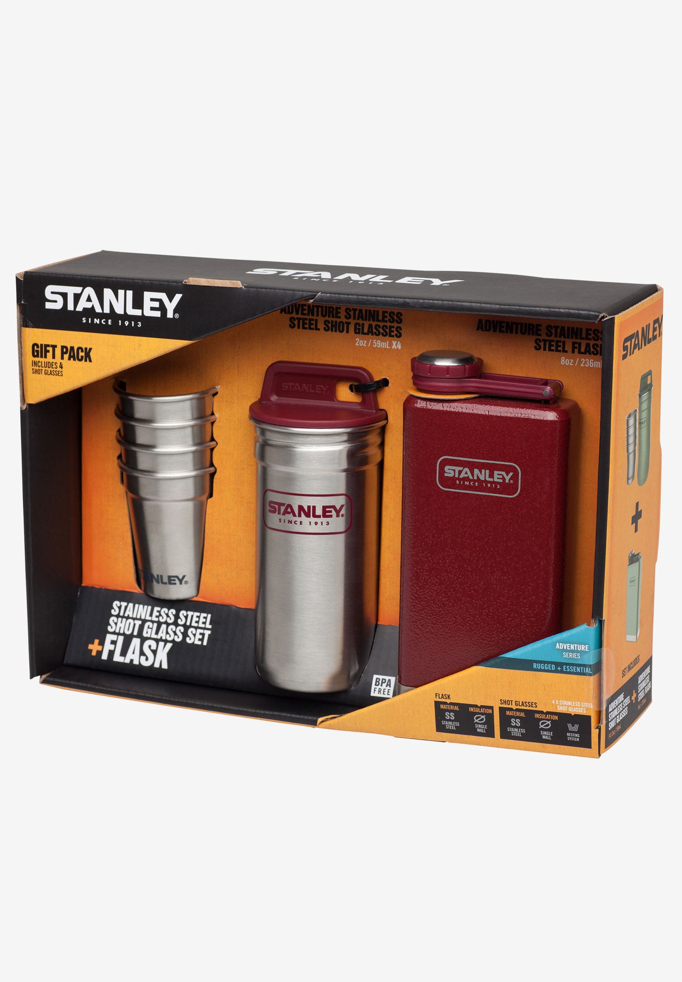 Adventure Shot and Flask Gift Set by Stanley®| Big and Tall Accessories ...