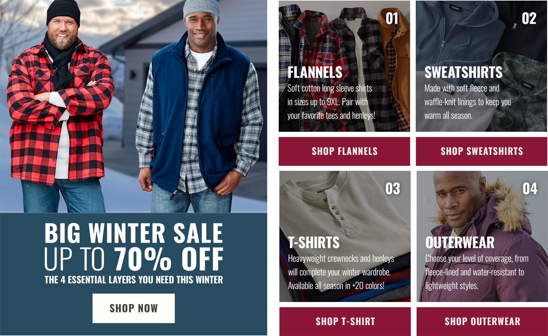 Big and Tall Clothing for Men | King Size