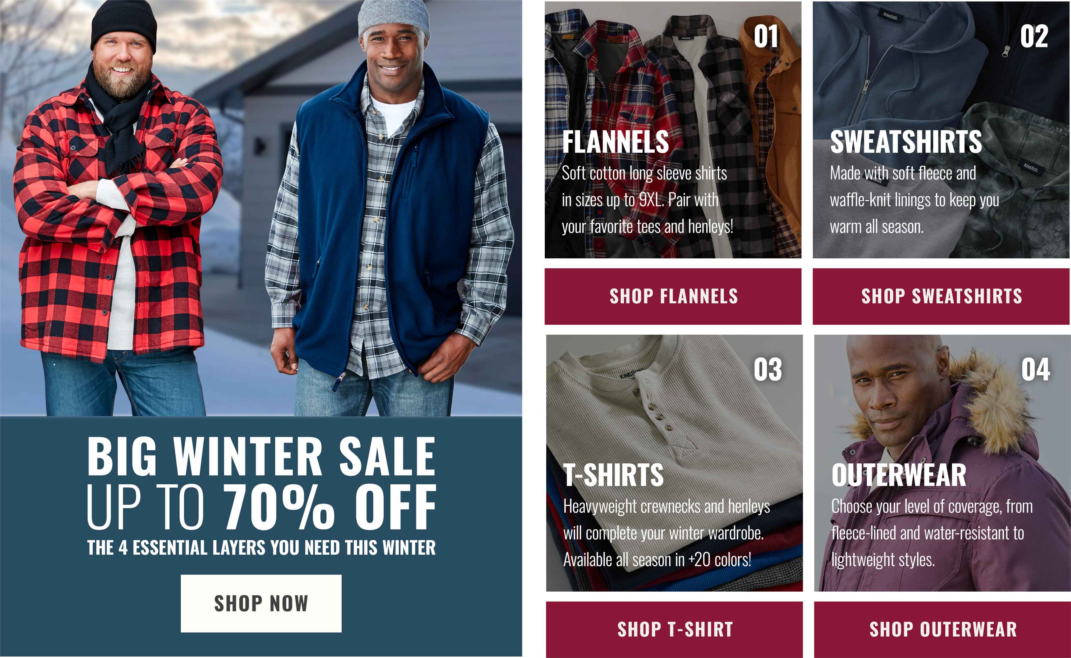 Big and Tall Clothing for Men | King Size